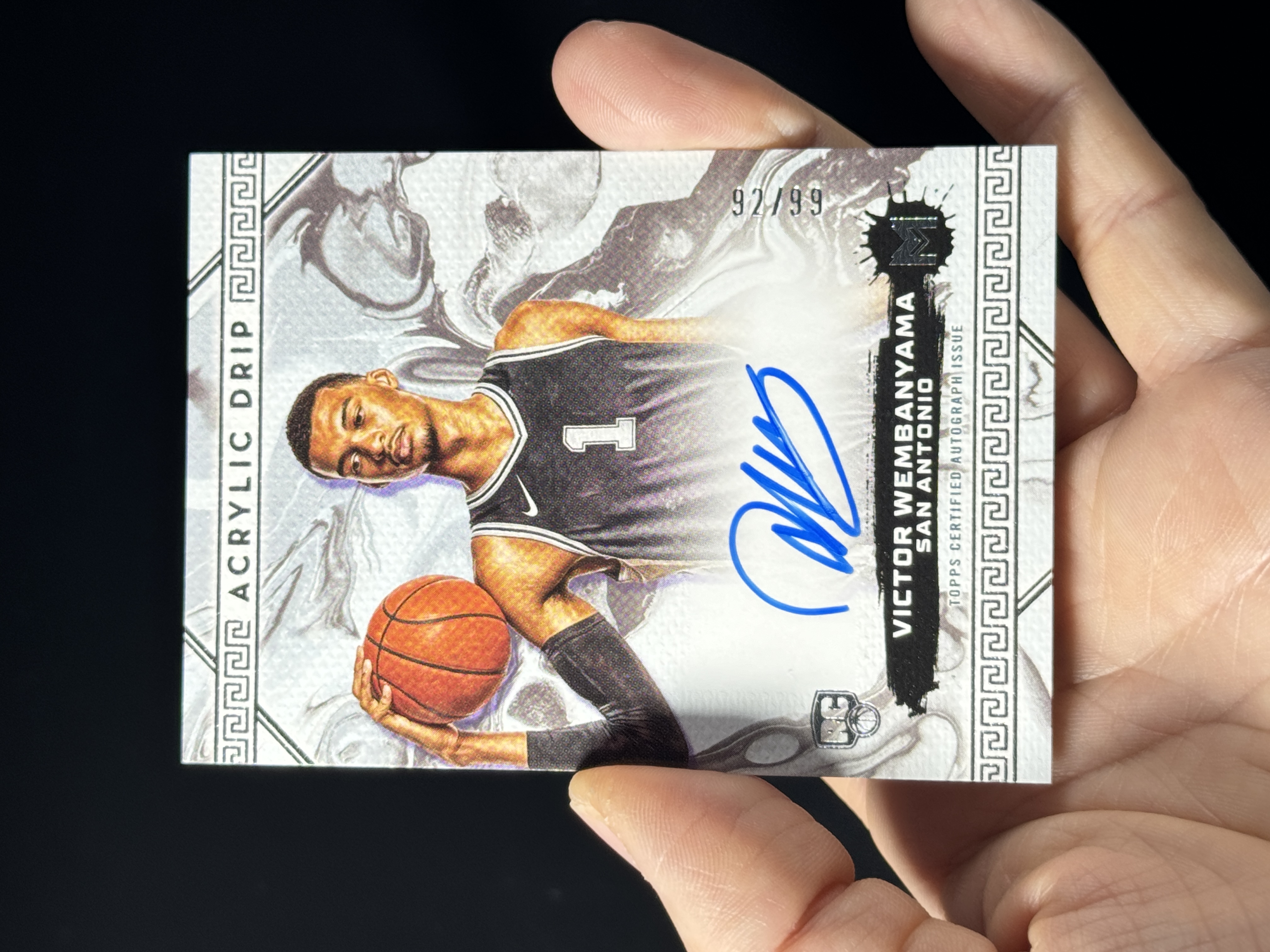 【喷子拍卖】2023-24 Topps Motif Victor Wembanyama 圣安东尼奥马刺 文班亚马 RC 新秀 Acrylic ...