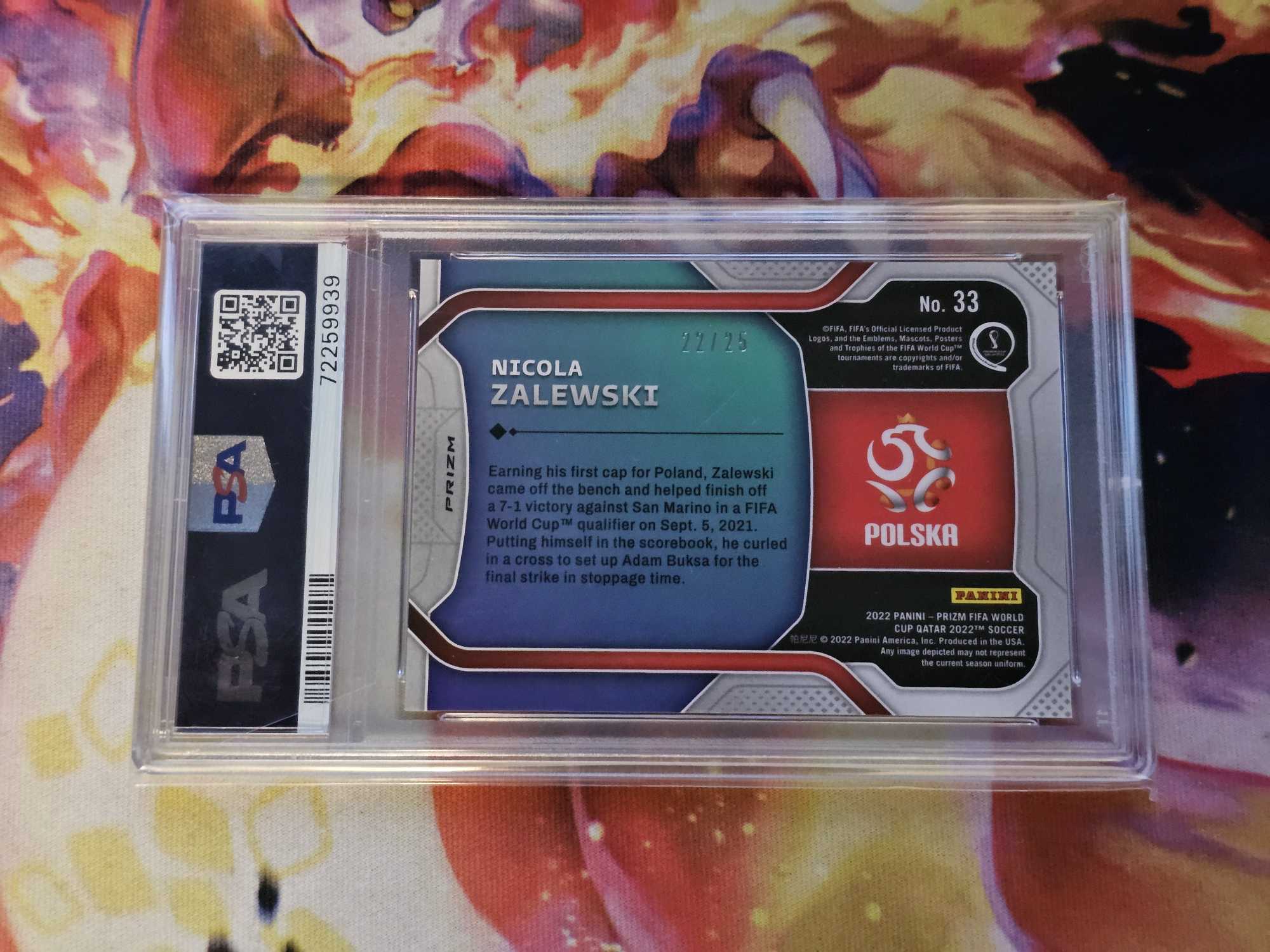 2022 Panini World Cup Prizm NICOLA ZALEWSKI RC 卡塔尔 世界杯 PRIZM 波兰 罗马 天才边锋 ...