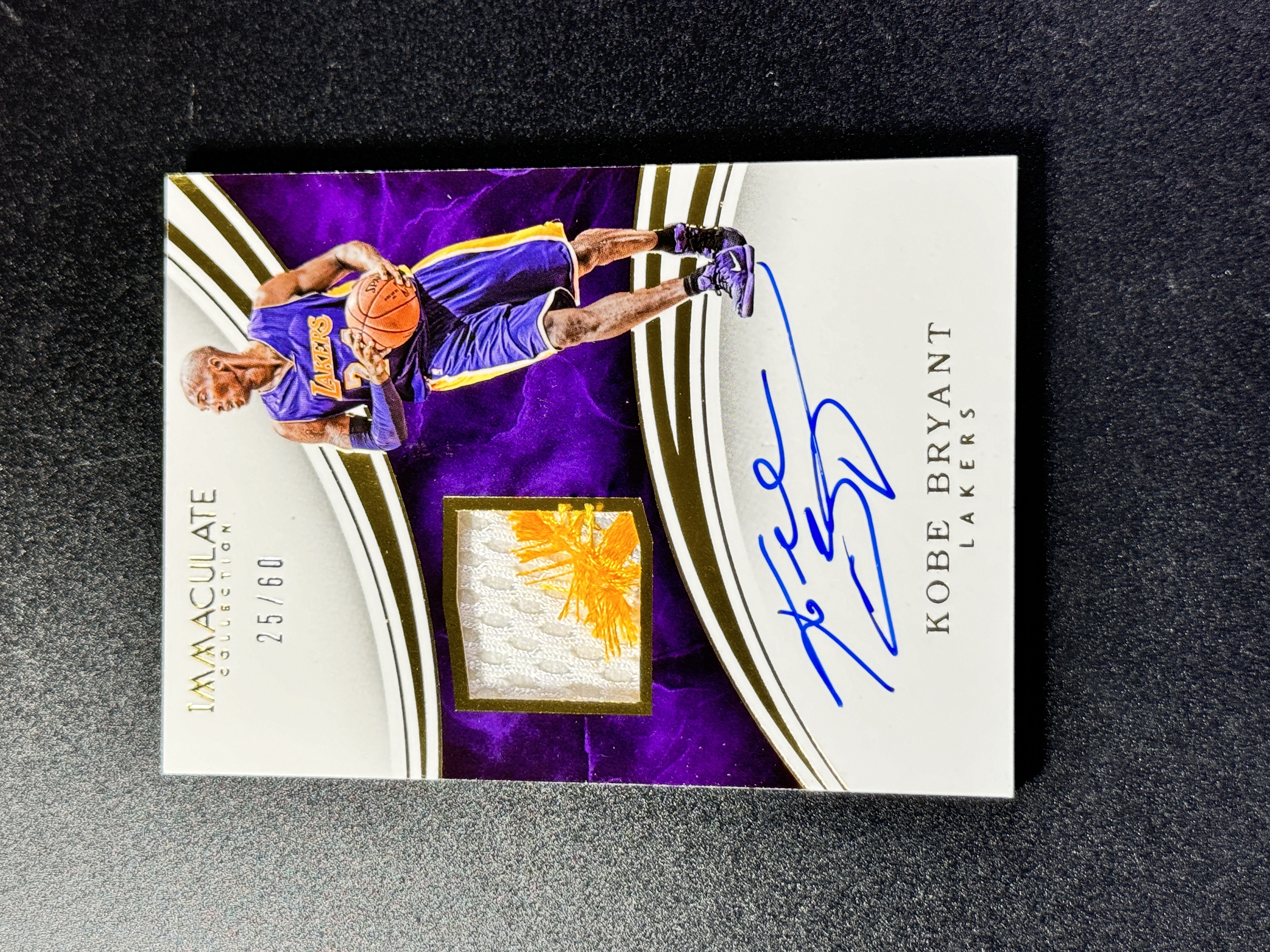 【喷子拍卖】2015-16 panini immaculate Kobe Bryant 洛杉矶湖人 科比 布莱恩特 patch 签字 60编 ...