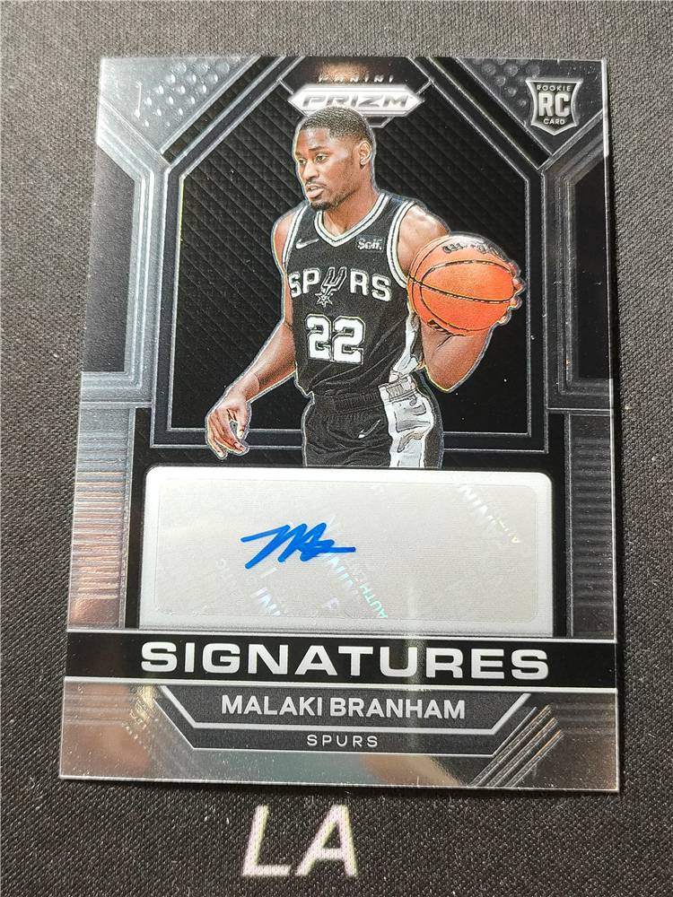 【LA拍卖】22-23 Panini Prizm Malaki Branham 新秀RC 马拉凯 布兰纳姆 马刺队 Signatures 签字 ...