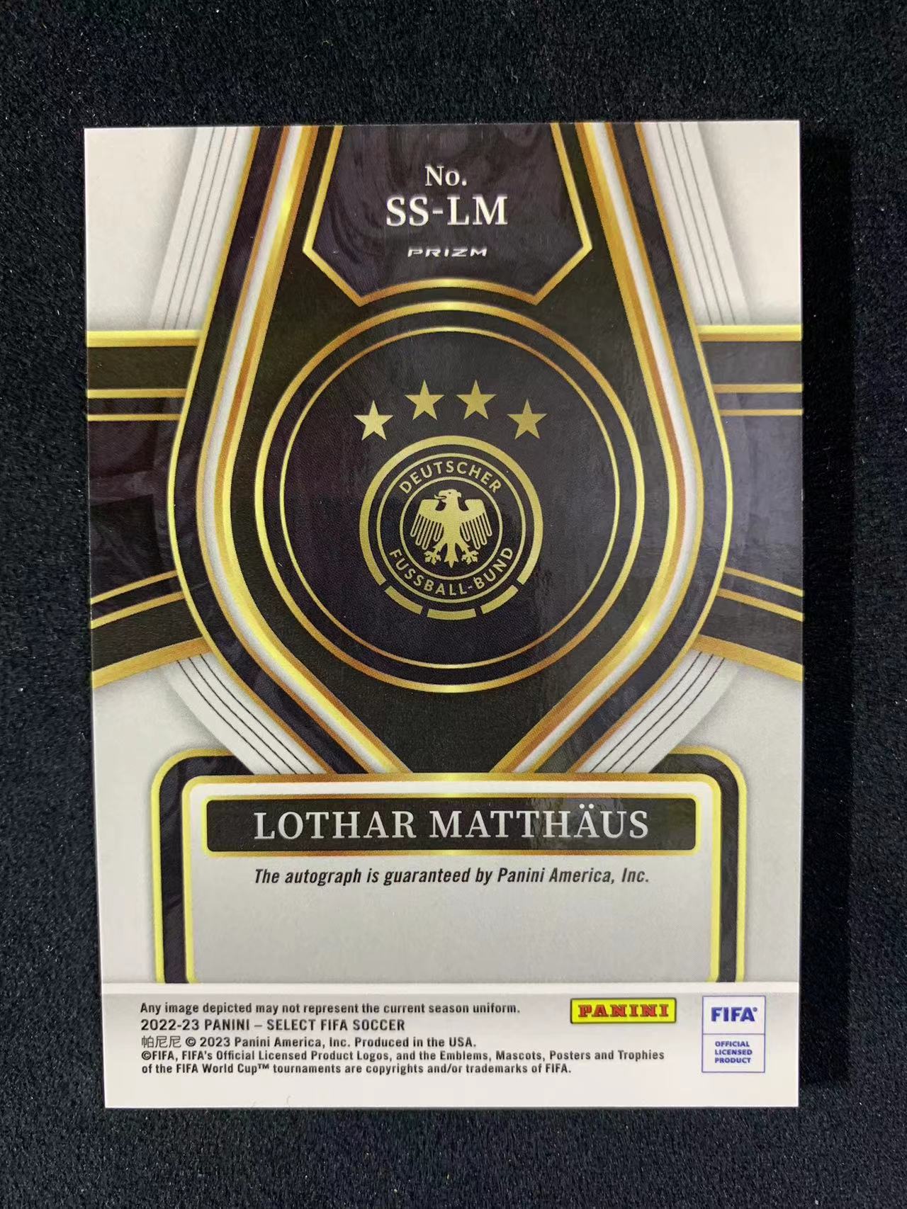 【Lucky幸运壹编壹代拍-MAC】2022-23 Panini Select FIFA 德国名宿 Lothar Matthäus 洛塔尔 ...