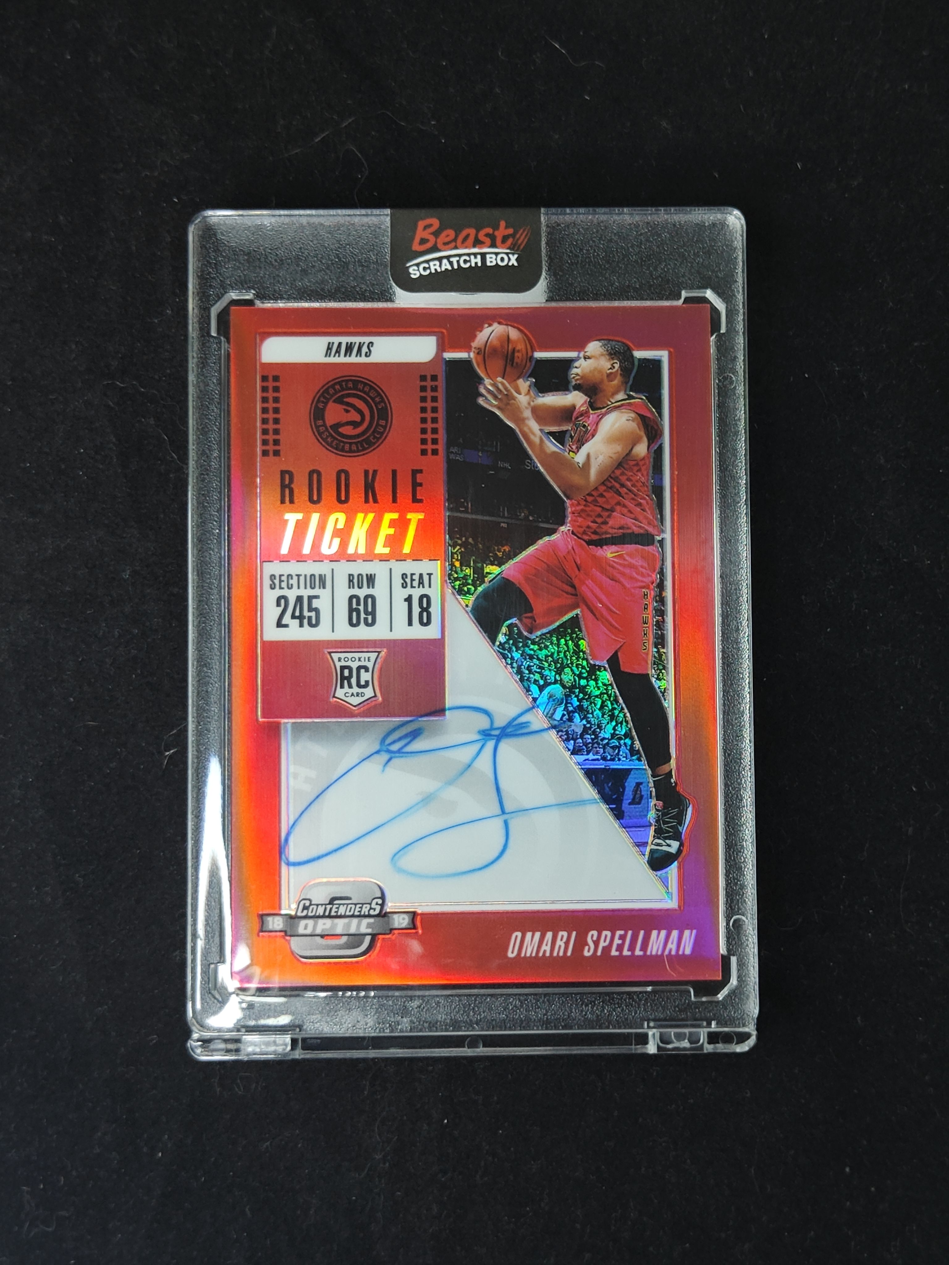 【麦考拍卖】2018-19 Panini Contenders Optic Omari Spellman RC 老鹰 新秀 斯佩尔曼 149编 ...