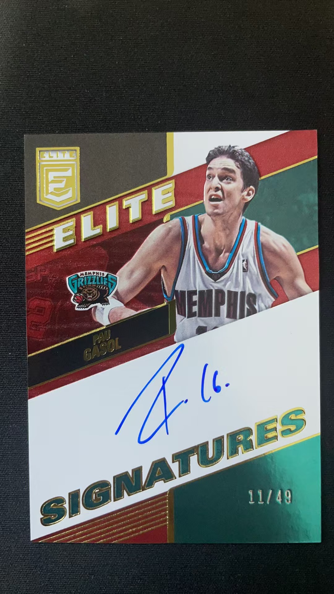 2022-23 Panini Elite Pau Gasol 精英 保罗 加索尔 加嫂 灰熊 签字 卡签 折射 49编 流年 卡淘