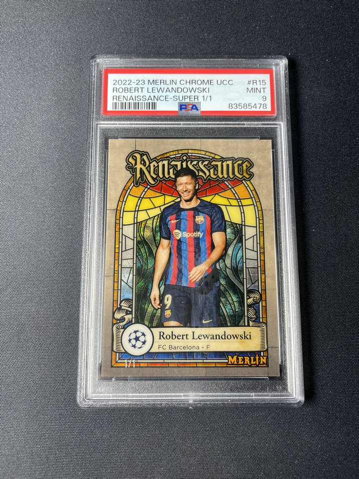 2022-23 Topps Merlin Lewandowksi 梅林 巴塞罗那 莱万多夫斯基 renaissance文艺复兴 教堂 特卡折射 ...