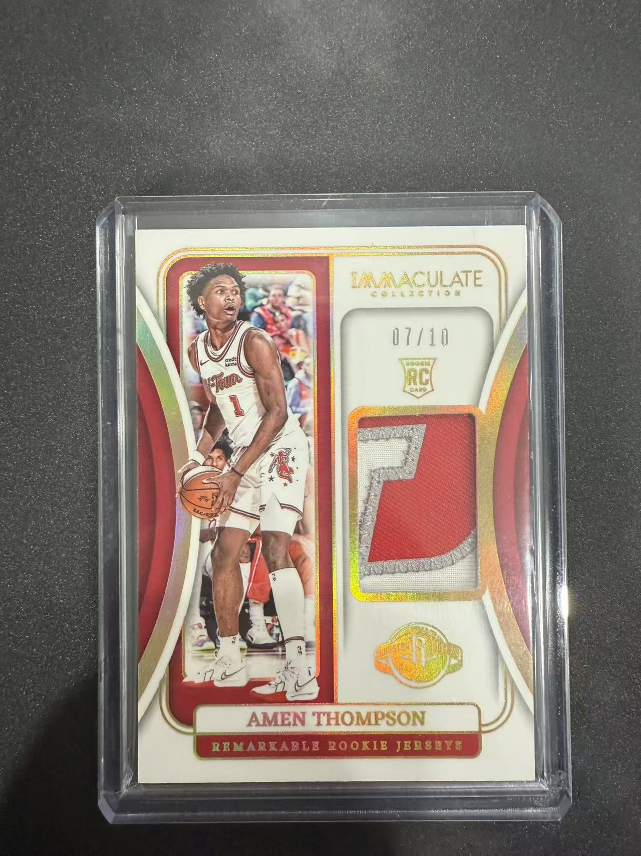 【扒卡拍卖】 2023-24 Panini Immaculate Amen Thompson RC imm 火箭 新秀 阿门 汤普森 三色 ...