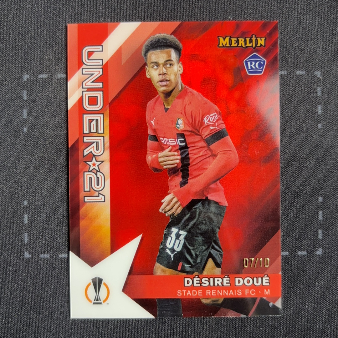 2023 Topps Merlin chrome desire doue RC 【十一拍卖】梅林 新秀 雷恩 杜埃 u21特卡 07/10编 ...