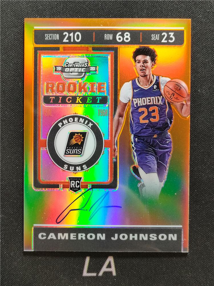 【LA拍卖】19-20 Panini Contenders Optic Cameron Johnson 球票折射 新秀RC 卡梅隆 约翰逊 ...
