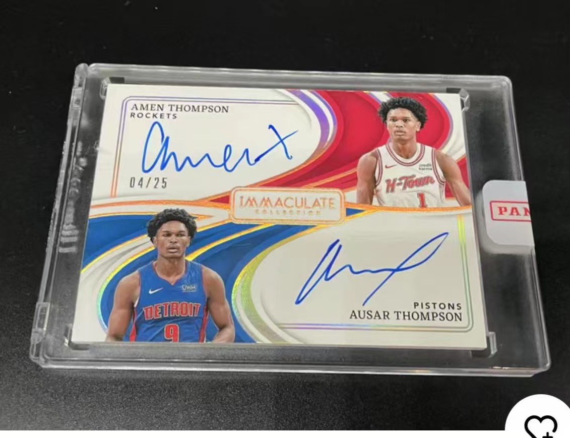 2023-24 Panini Immaculate Amen Thompson RC 爱咪咪 火箭 活塞 新秀 阿门 汤普森 奥萨 汤普森 ...