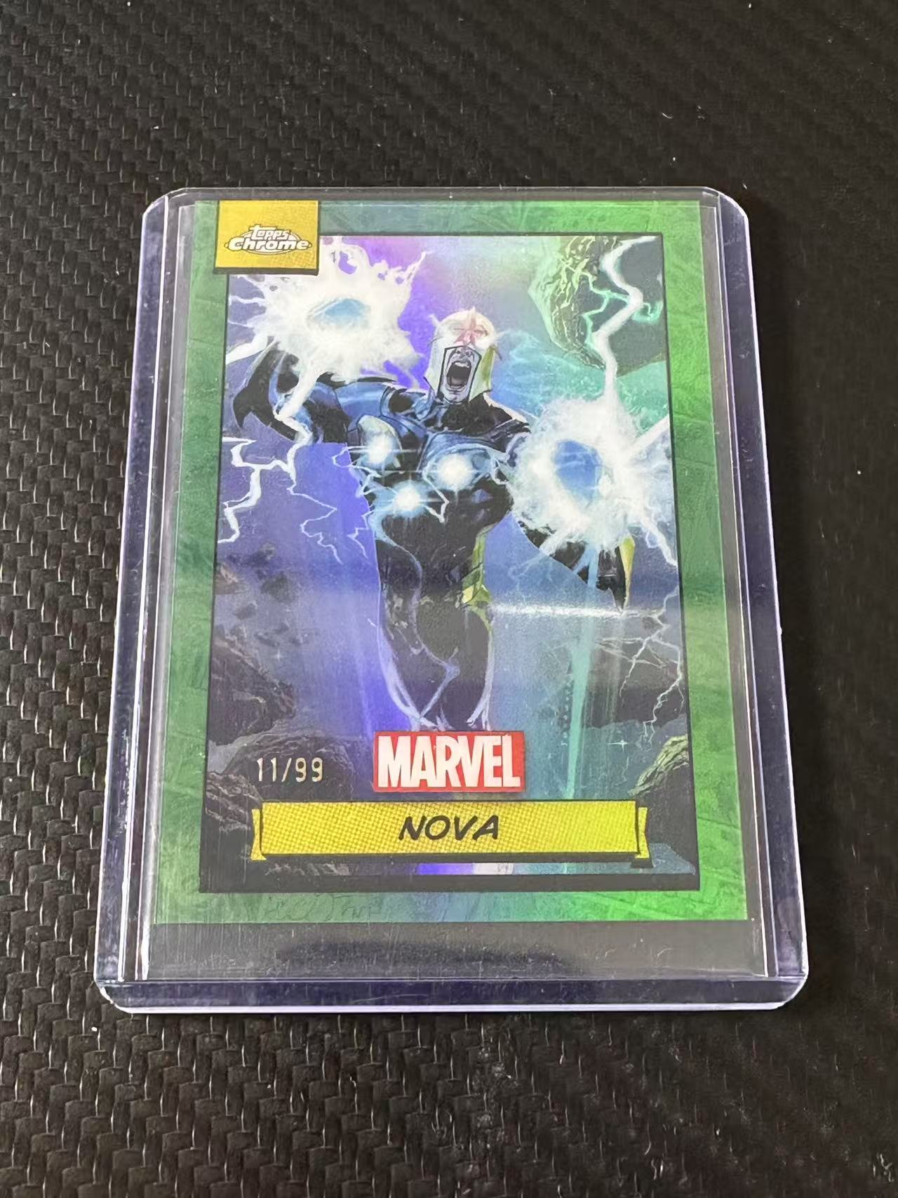 2024 Topps Marvel (MCU) 漫威 Chrome 元年 【十点代拍】 11/99编 绿折射 新星 Nova #143 ...