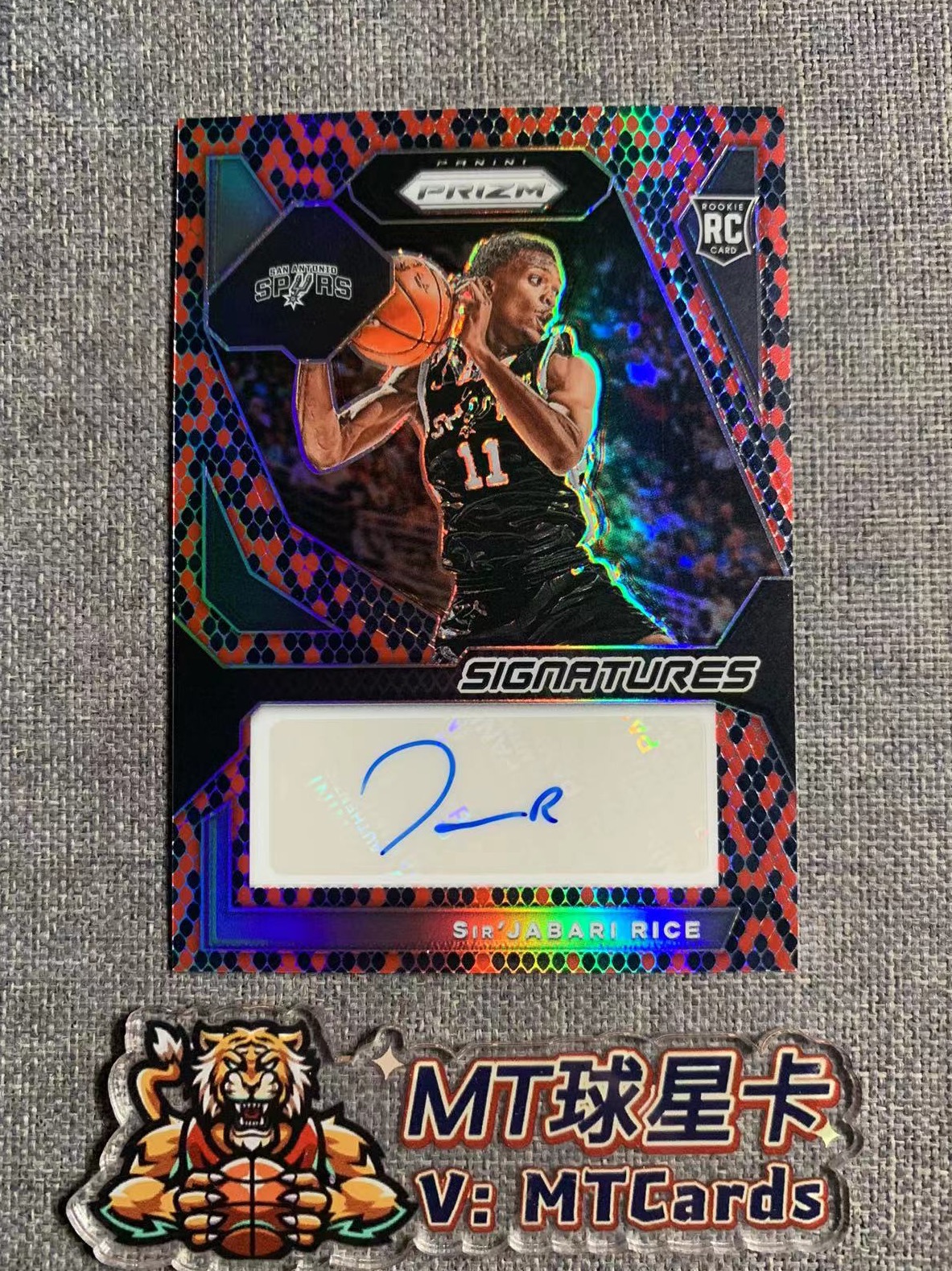 【MT球星卡】2023-24 Panini Prizm SirJabari Rice RC 瑟贾巴里·赖斯 Prizm系列 正新秀RC 08/ ...