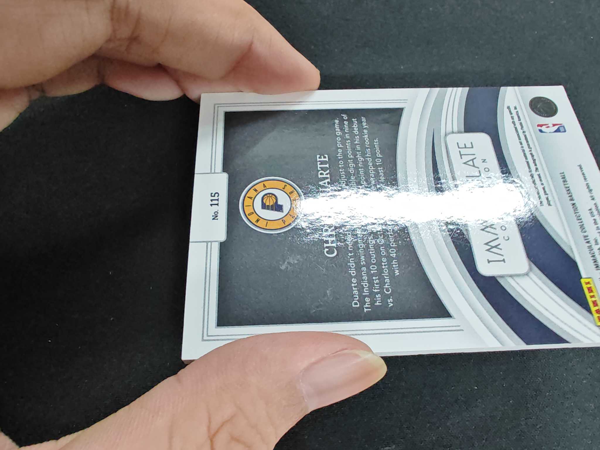 2021-22 Panini Immaculate Chris Duarte RC SC球星卡 新秀 步行者 杜阿尔特 rpa 球衣 物料 ...