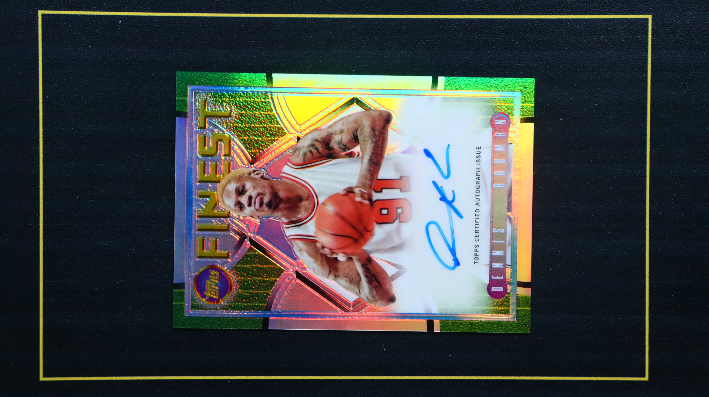 2024 Topps Finest Dennis Rodman 罗德曼 银折 复古 闪回签 签字【V129】101【超新星代卖】B 卡淘