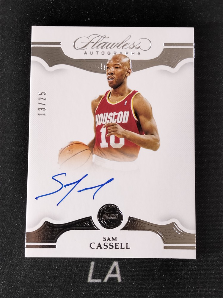 【LA拍卖】2018-19 Panini Flawless Sam Cassell 手提箱 高端 萨姆 卡塞尔 雄鹿队 火箭队 背身单打大师 卡签签字 /25编 JLZK 卡淘