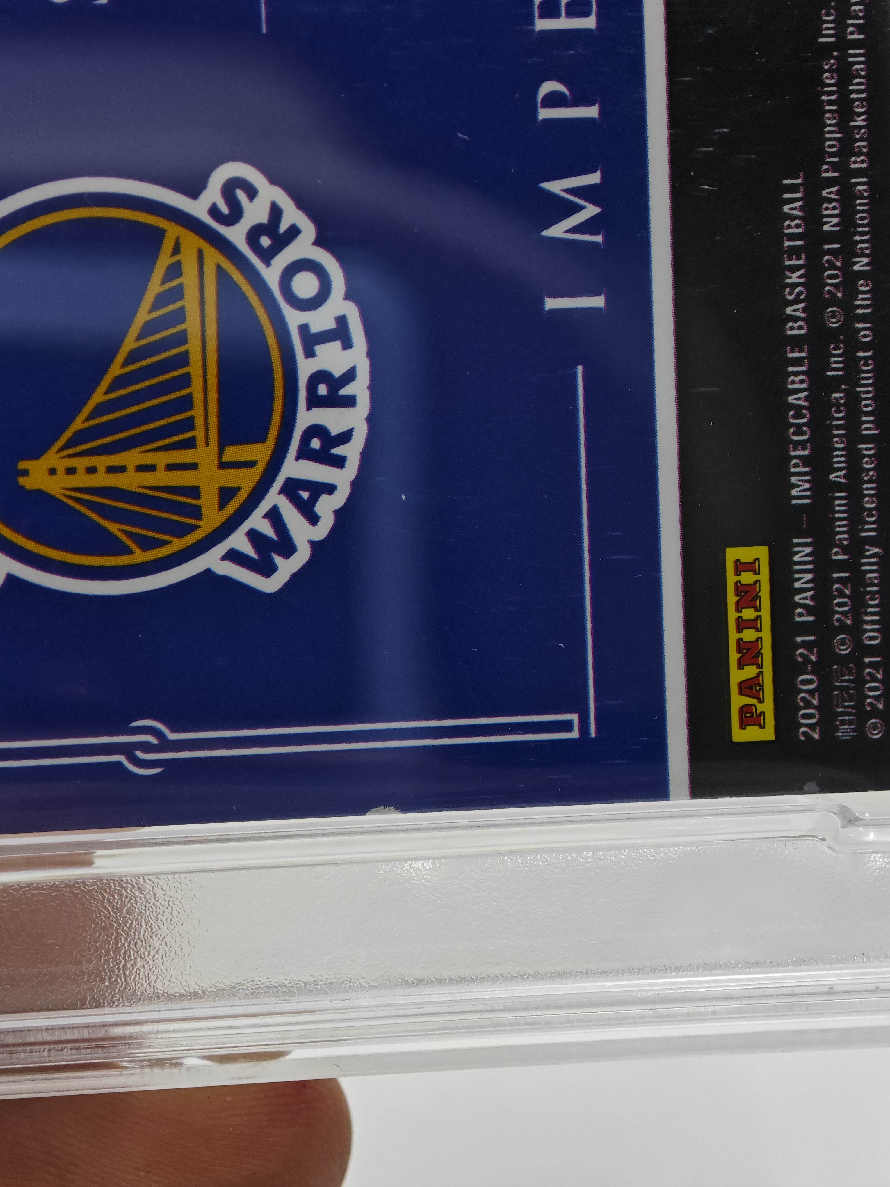 2020-21 Panini Impeccable Stephen Curry 【QM拍卖】斯蒂芬 库里 小学生 39/54编 数据签 签字 ...
