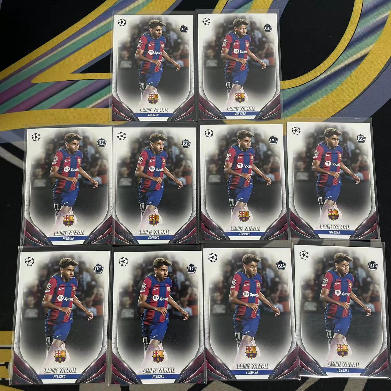 欧战UCC 亚马尔 base 巴塞罗那 16岁 天才小将 10张打包lot 卡品不保 （老七）） 卡淘