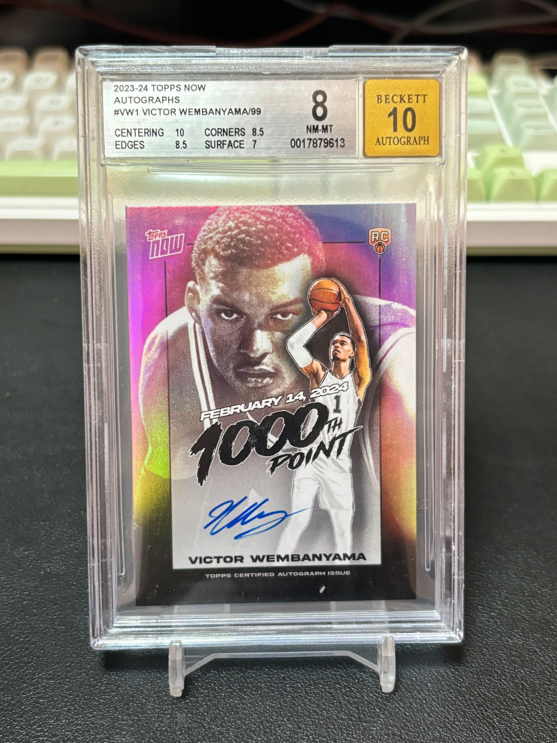 【浩行拍卖 截标预付82%】2023-24 topps mow 马刺 维克托 文班亚马 斑马 RC 新秀 折射 里程碑 生涯得分数据特卡 ...