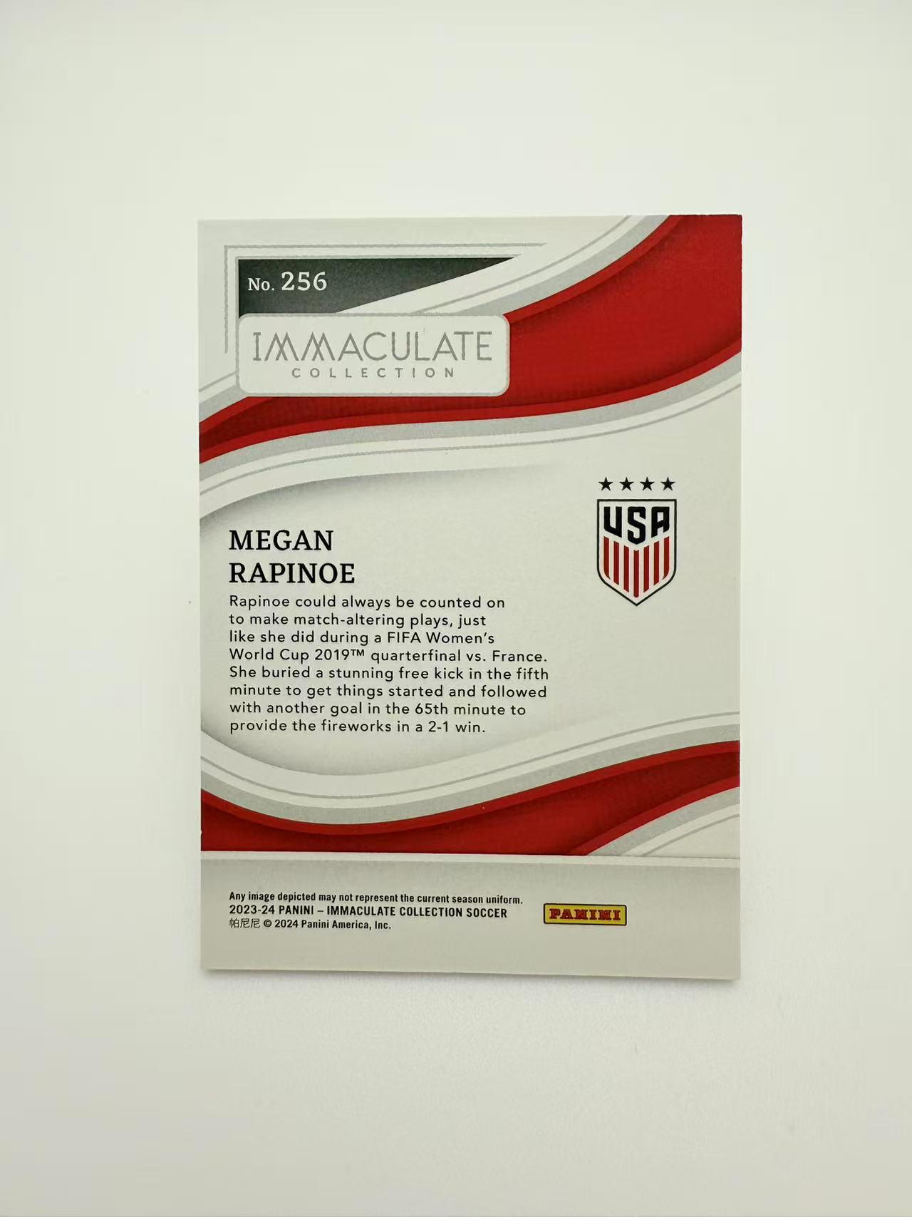2023-24 Panini Immaculate Megan Rapinoe 【湖水蓝拍卖】拉皮诺埃 美国 女足 爱咪咪 Base 19/ ...