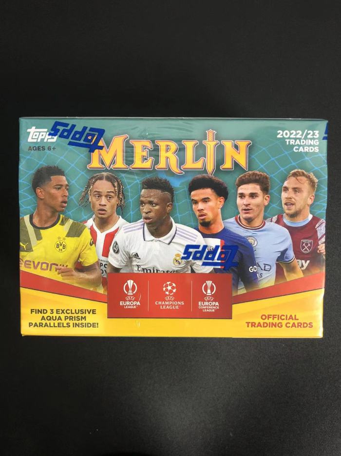 2022-23 Topps Merlin chrome blaster Soccer 原箱原盒 topps梅林手雷，寻找3个独占prism ...