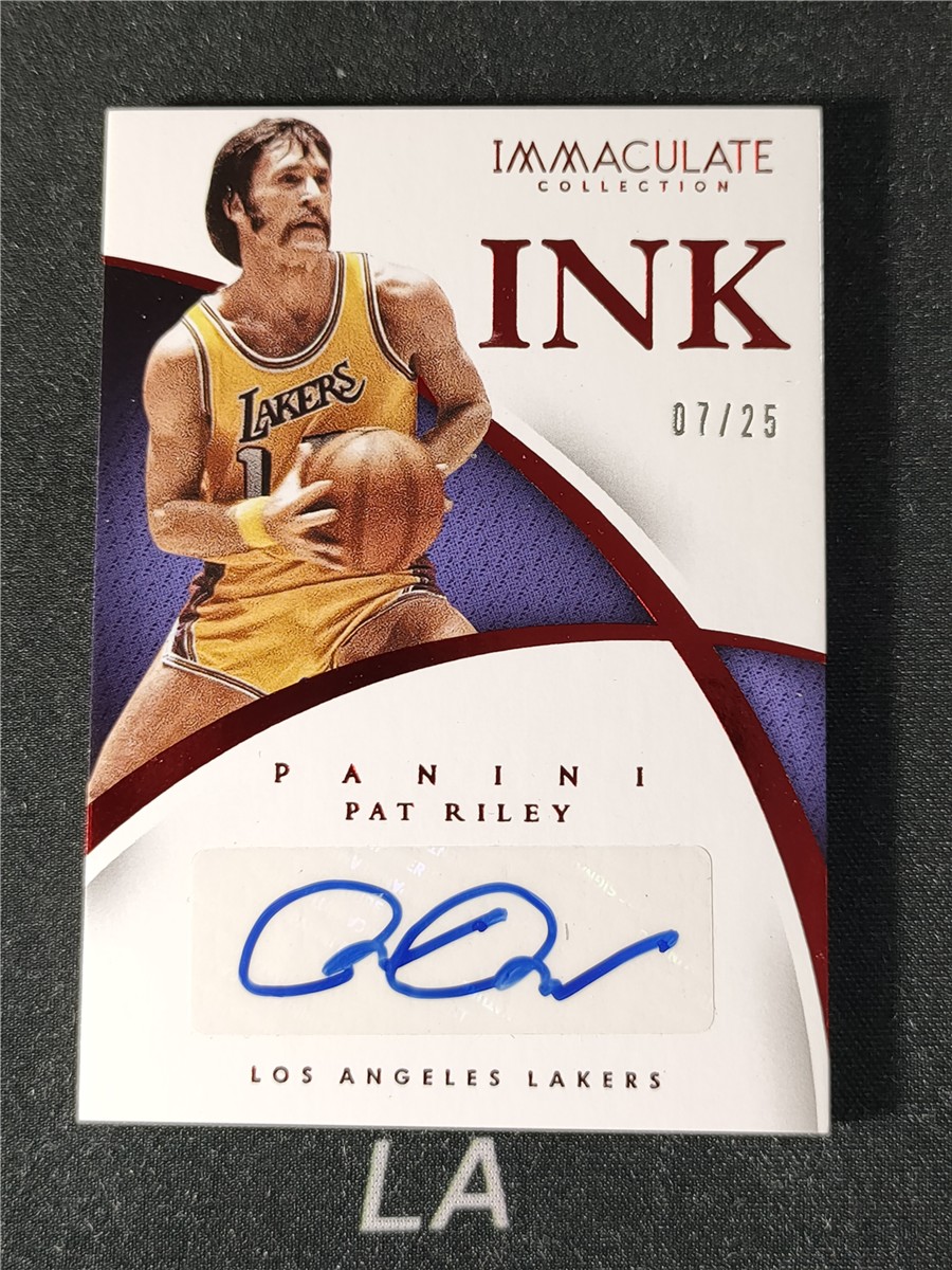 【LA拍卖】14-15 Panini Immaculate Pat Riley 帕特 莱利 铁血教练 湖人队 名人堂成员 红版 Ink 签字 ...