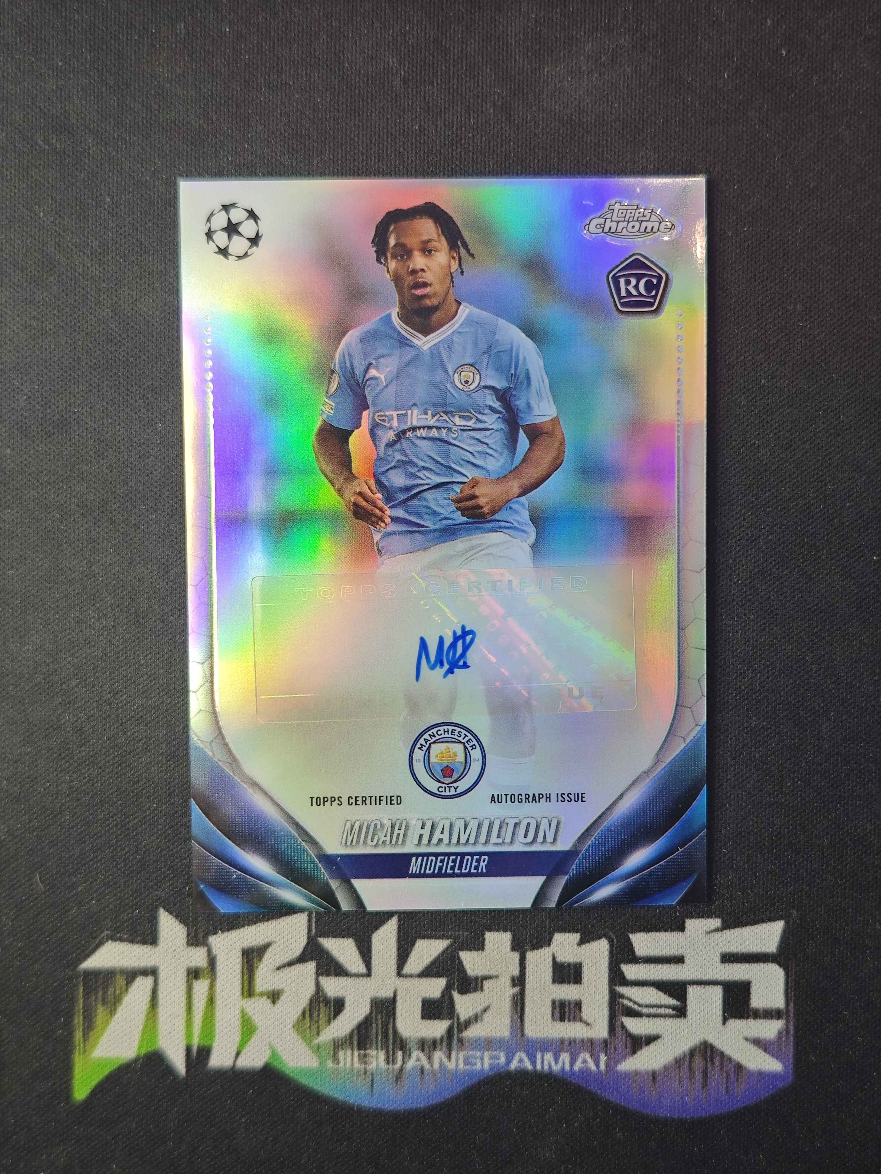 2023-24 Topps Chrome Micah Hamilton RC TC 汉密尔顿 签字 银折签 完美签 新秀 曼城 实卡精美 收藏 ...