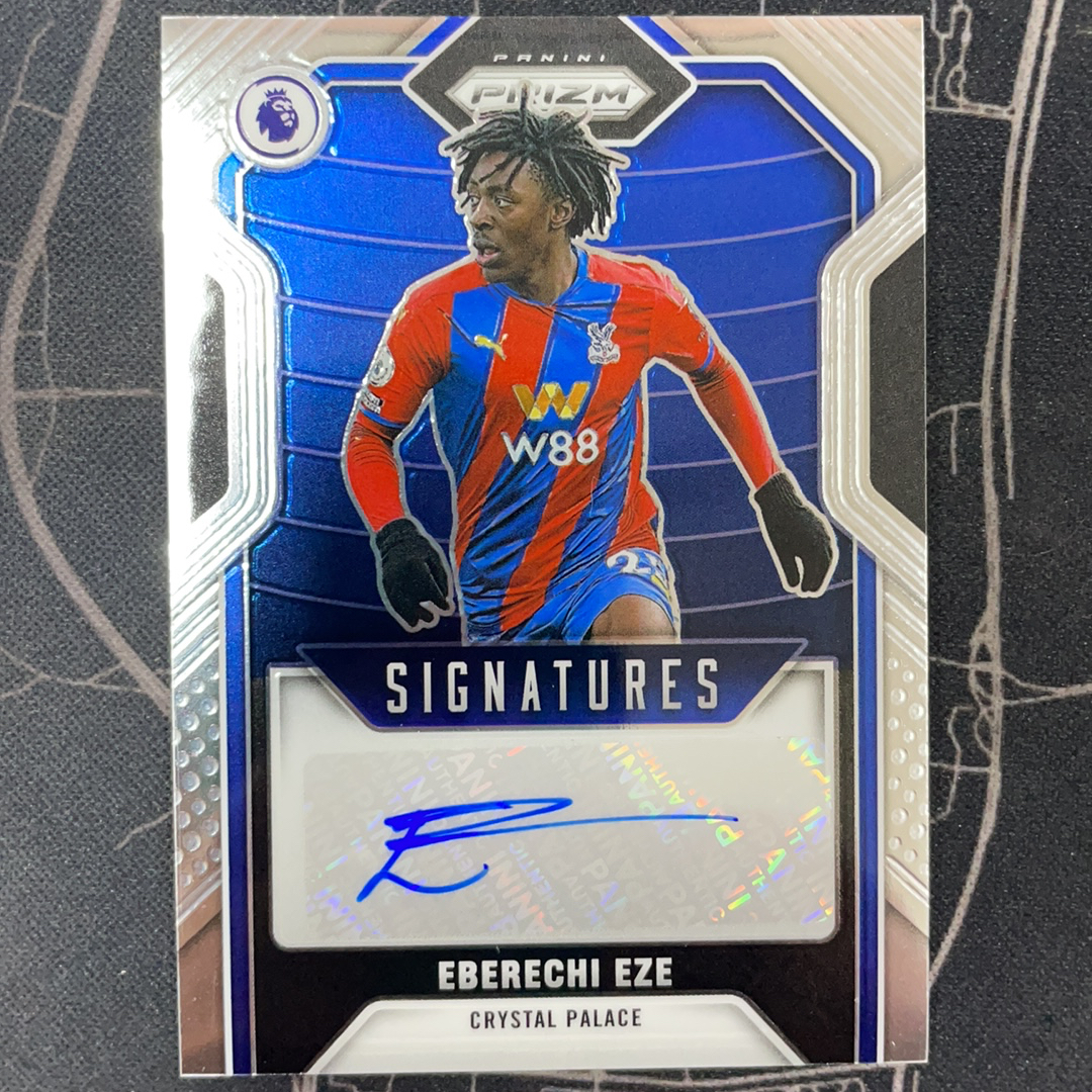 2021-22 Panini Prizm Eberechi Eze PZ 英超 埃泽 转会 阿森纳 水晶宫 签字 银折 折射 卡品如图 投资必备 卡淘