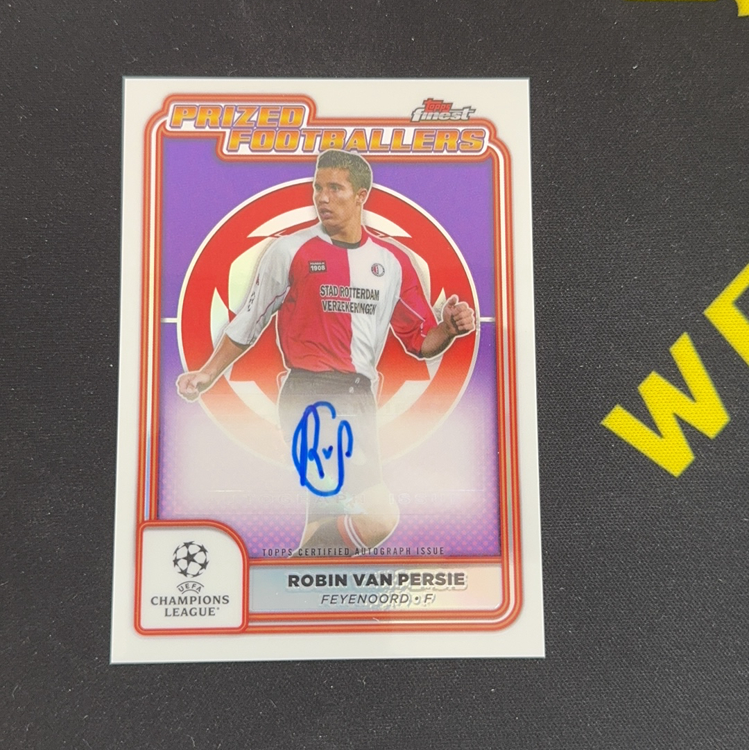 2024-25 Topps Finest Robin van Persie [WowCard]罗宾 范佩西 荷兰 费耶诺德 Prized ...
