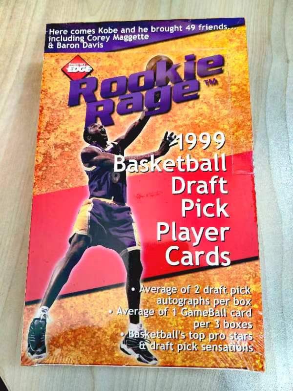 1999-00 Collector's Edge Rookie Rage Hobby Basketball 原封老盒子 博科比 卡特 白巧 ...