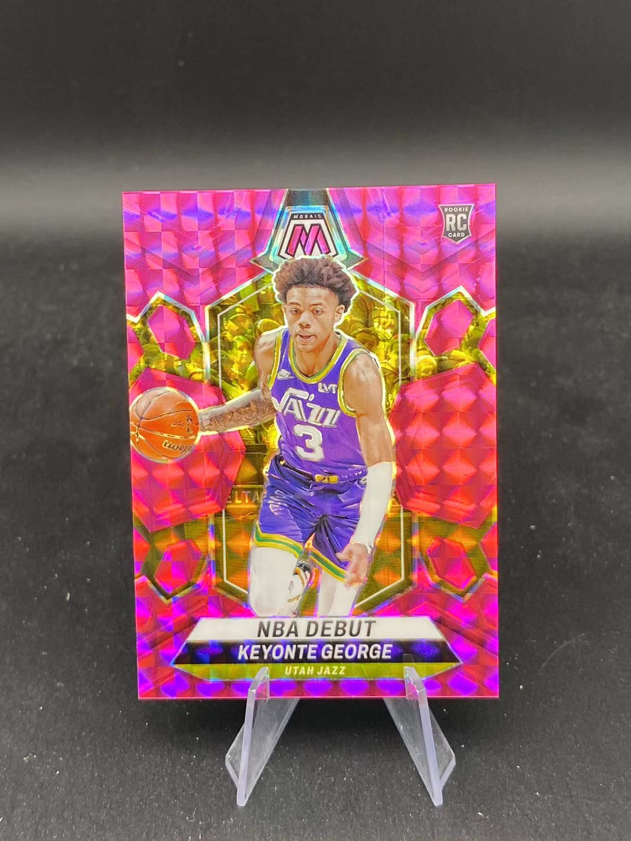 2023-24 Panini Mosaic Keyonte George RC 【欧卡体育】马赛克 新秀 基昂特乔治 077/149编 粉 ...