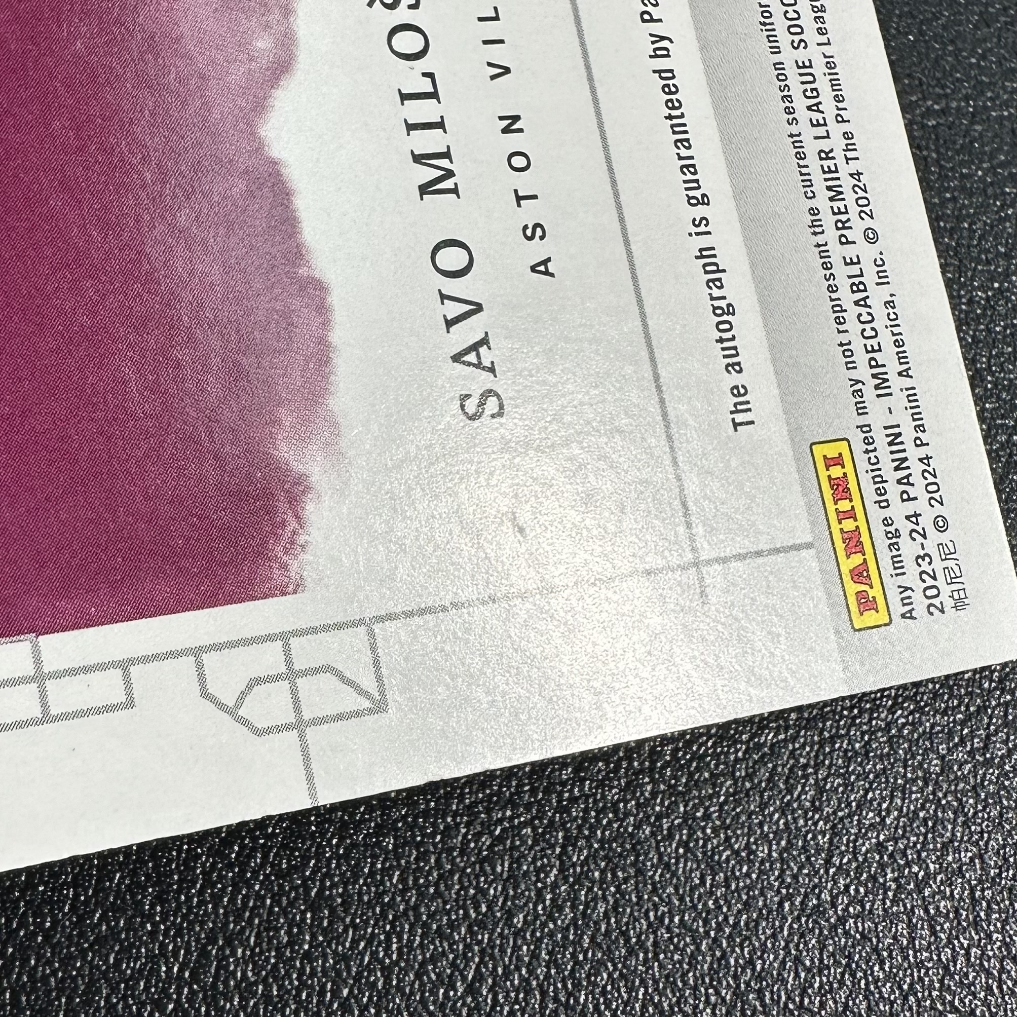 【FCB拍卖】2023-24 PANINI IMPECCABLE SAVO MILOSEVIC 萨沃 米洛舍维奇 签字 99编 56/99 ...