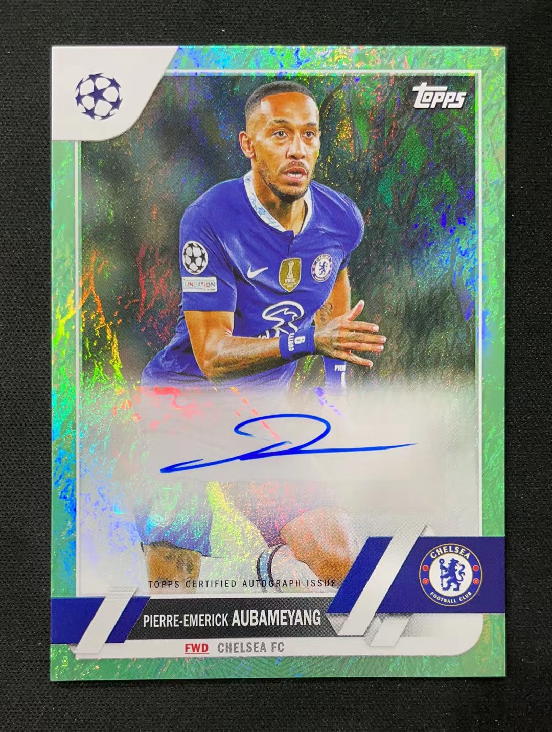 2022-23 Topps Ucl Pierre-Emerick Aubameyang 【长安代卖】Topps 碧玉 中国限定 切尔西 奥巴梅 ...