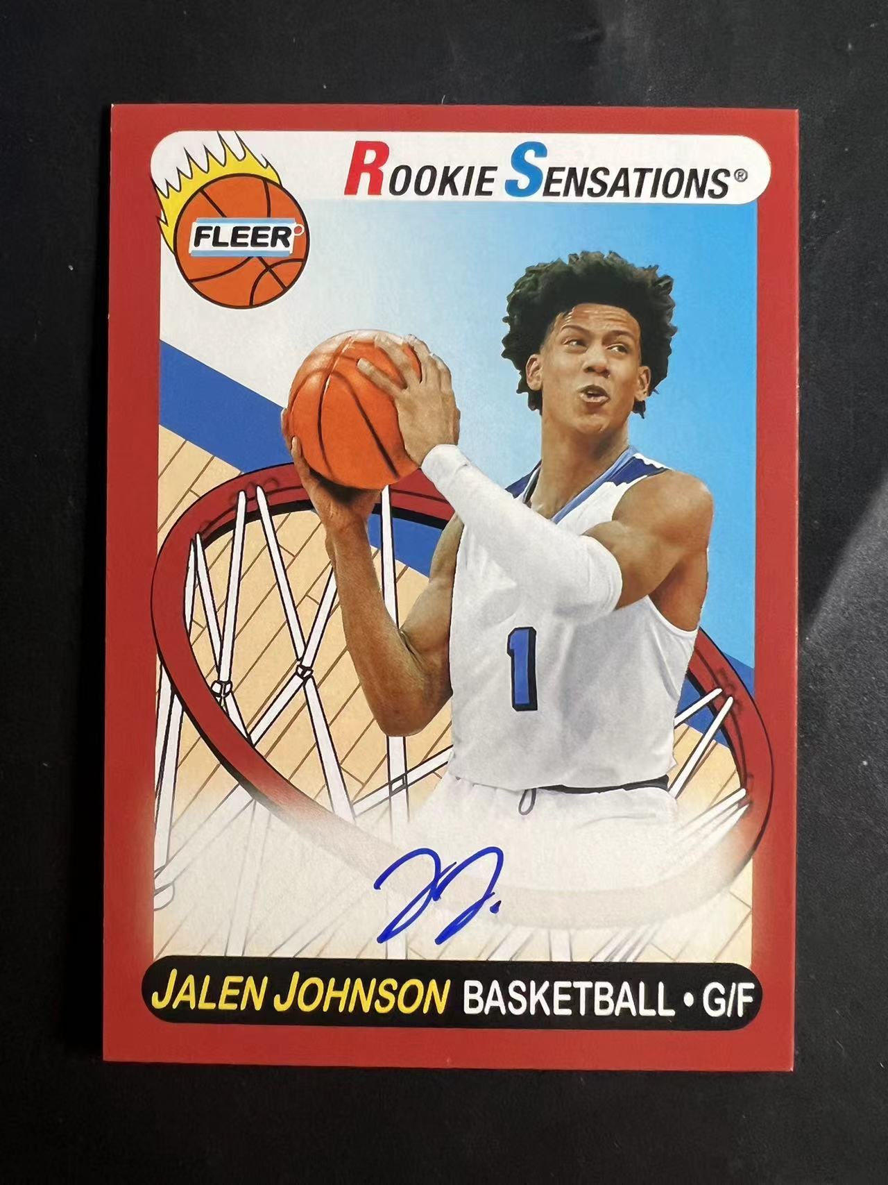 2021-22 Upper Deck fleer Jalen Johnson RC 【肥猫代卖】Sunky fleer 老鹰 新秀 杰伦约翰逊 ...