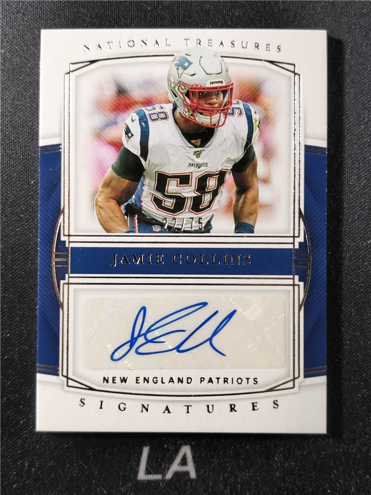【LA拍卖】2019 Panini National Treasures Jamie Collins 橄榄球 国宝 杰米 科林斯 新英格兰爱国 ...