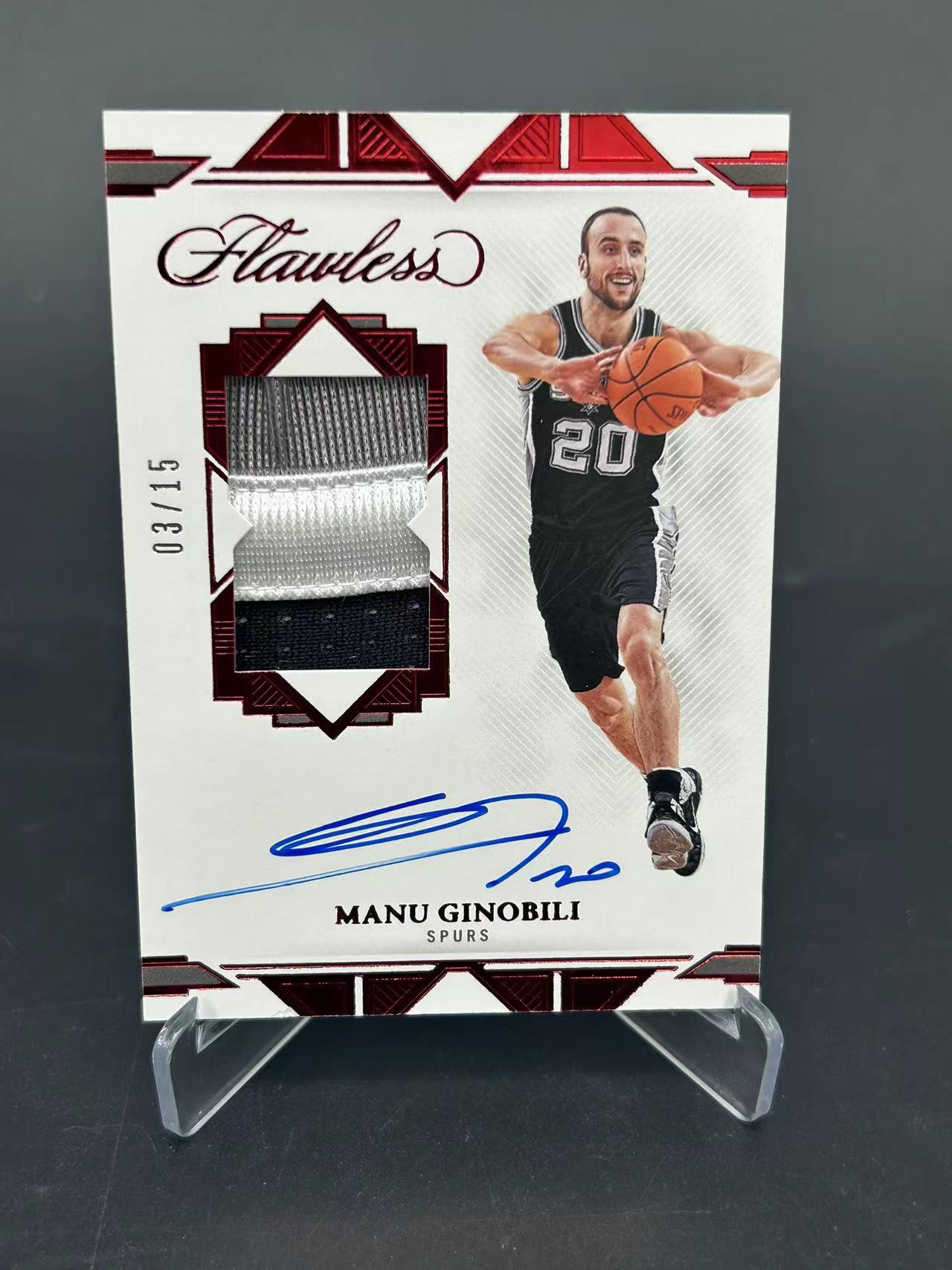 2021 22 Panini Flawless Manu Ginobili 【肥猫代卖】隼 手提 马刺 马努吉诺比利 妖刀 03 15编 低编