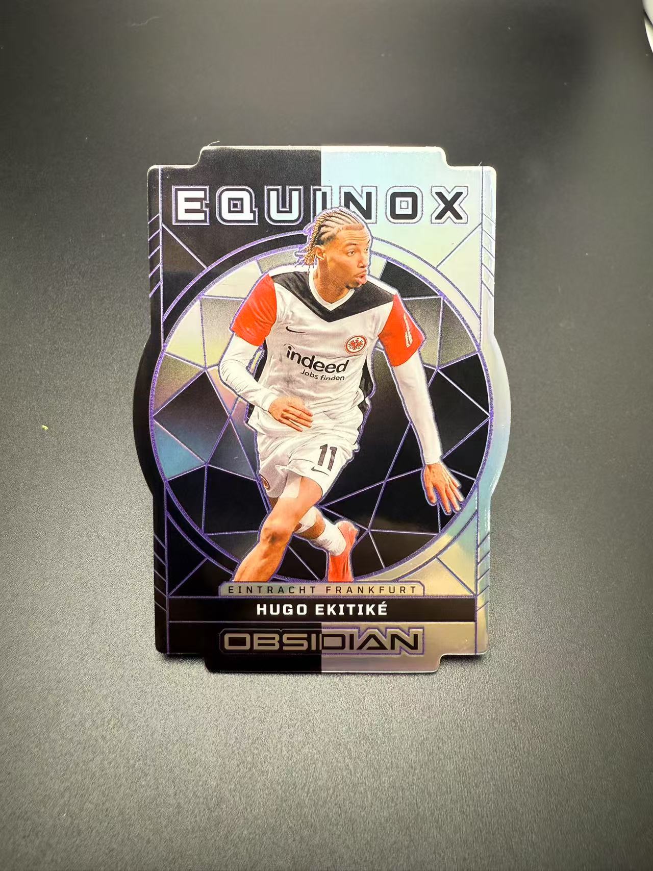 2024-25 Panini Obsidian Hugo Ekitike 【湖水蓝拍卖】雨果 埃基蒂克 法兰克福 黑曜石 昼夜 特卡 异型卡 ...