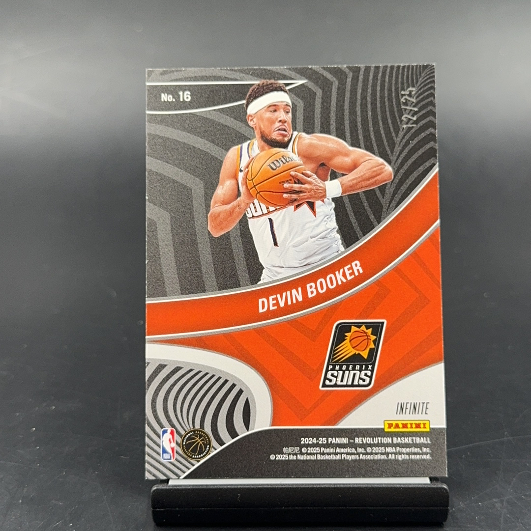 2024-25 Panini Revolution Devin Booker 【五月拍卖顺丰空运】革命 德文 布克 25编 带编 折射 特卡 ...