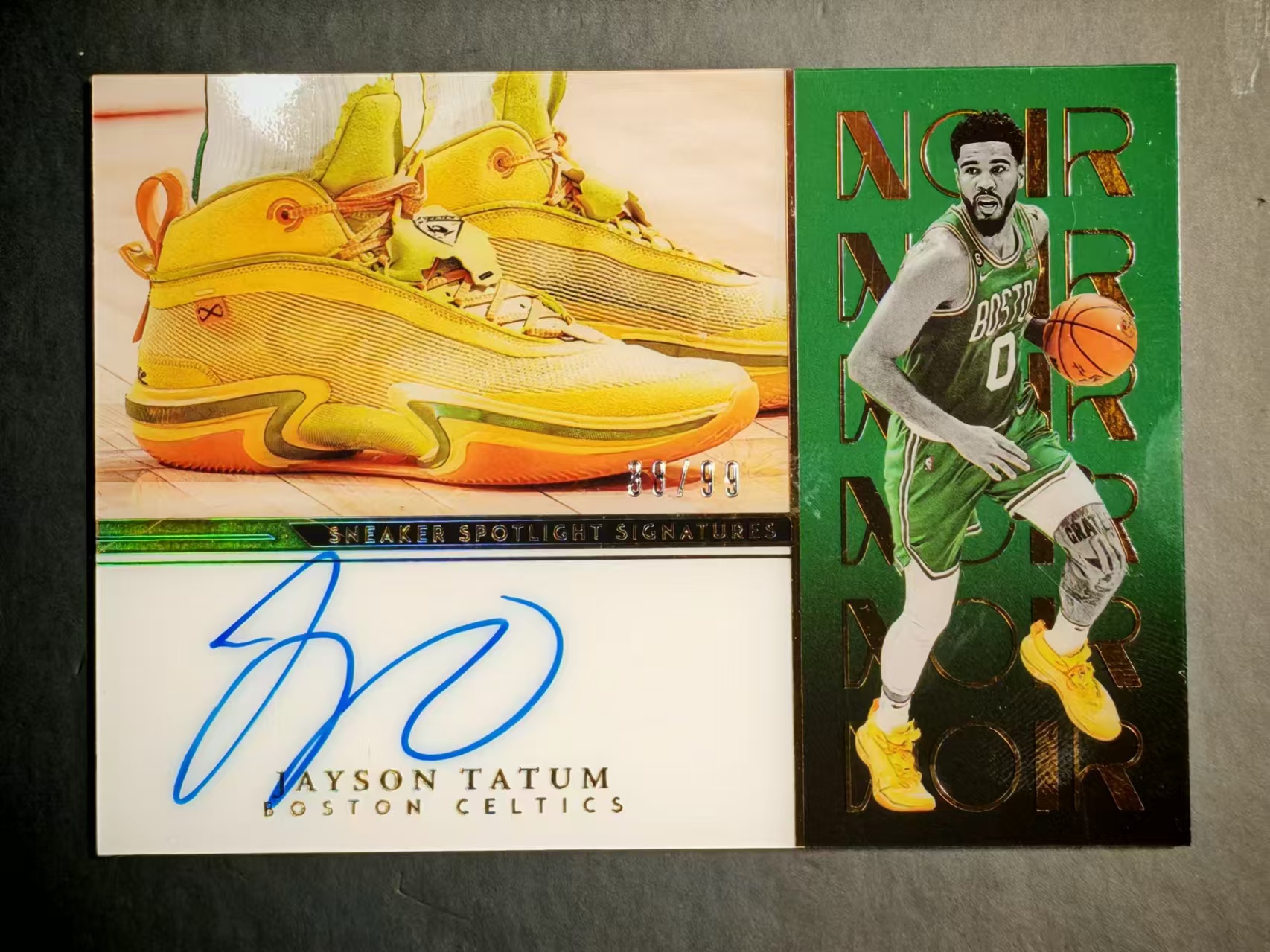 2022-23 Panini Noir Jayson Tatum 凯尔特人 杰森 塔图姆 球鞋 鞋灯 聚光灯 签字 卡签 镜面 闪版 /99编 ...