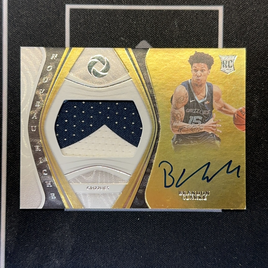 2019-20 Panini Opulence Brandon Clarke RC 布兰登 克拉克 灰熊 新秀 签字 卡签 球衣暴力切割 patch 金书 12/25编 轻印见图 大炮 b361 卡淘
