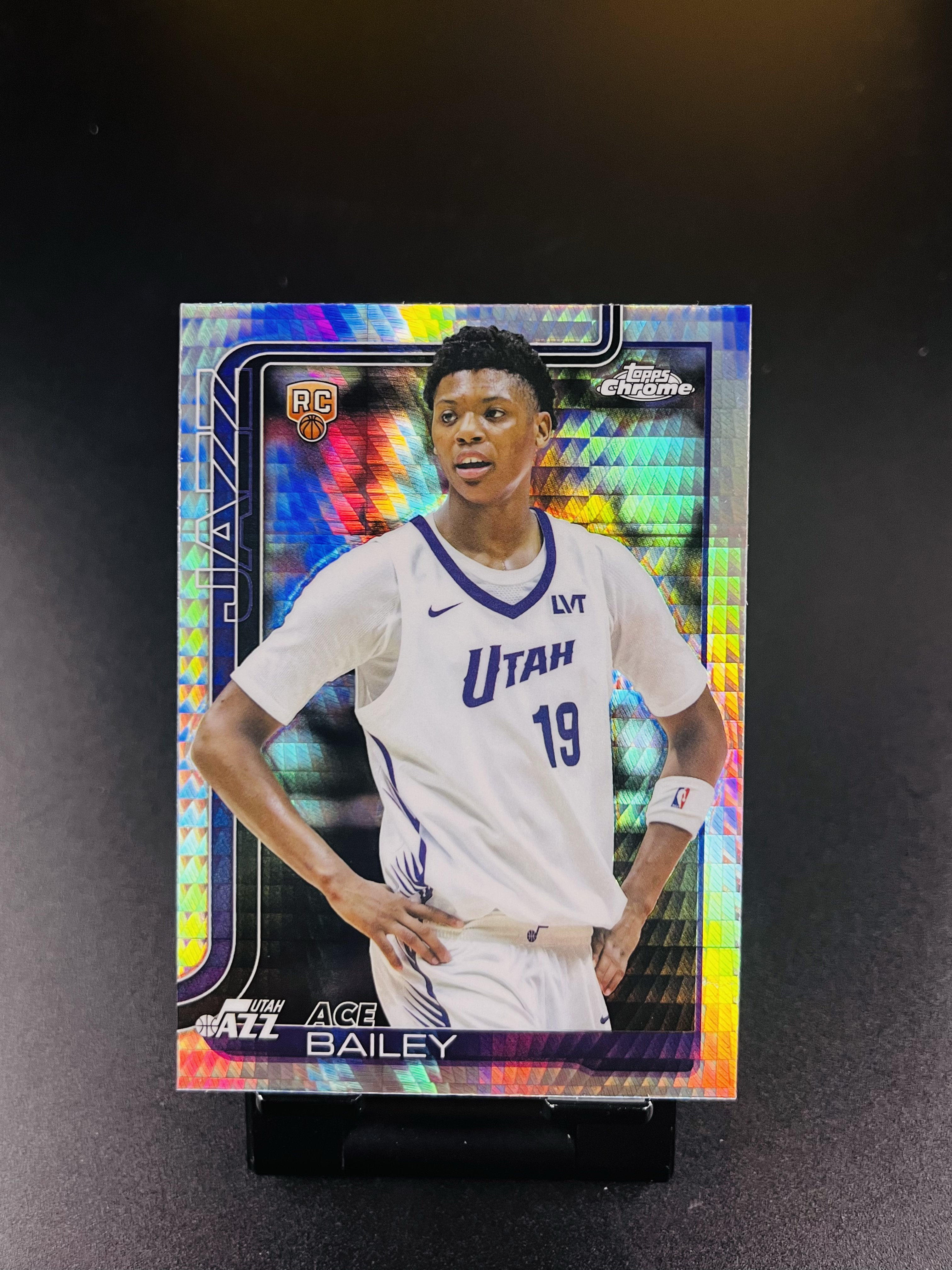 2025-26 Topps Chrome Airious "Ace" Bailey RC Tc 艾斯 埃斯 贝利 爵士 新秀 棱镜折 【鸟叔 ...