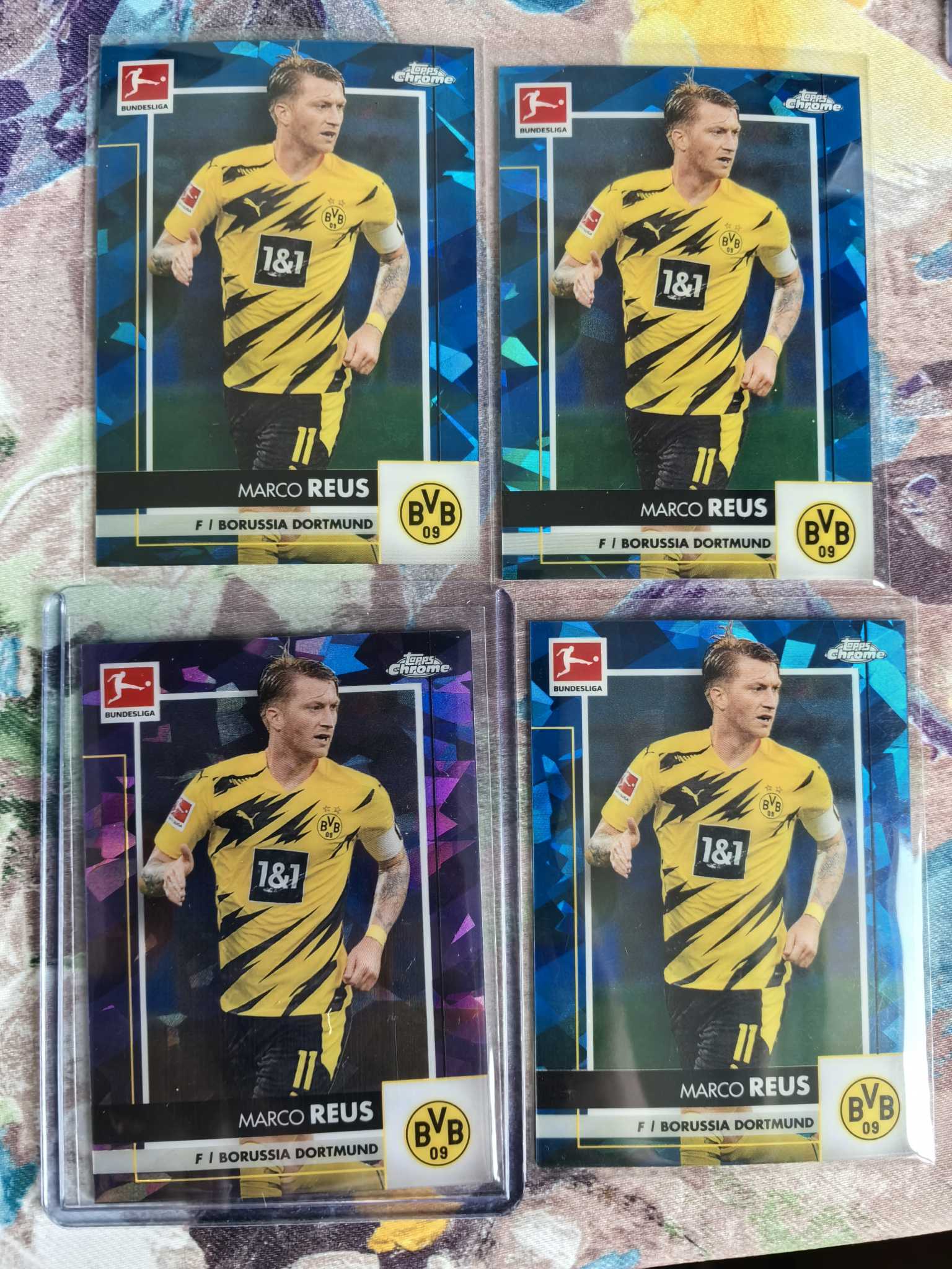 2020-21 Topps Chrome Marco Reus 德甲 罗伊斯 25编 紫碎冰 多特蒙德 功勋队长 即将退役 收藏必备 卡淘