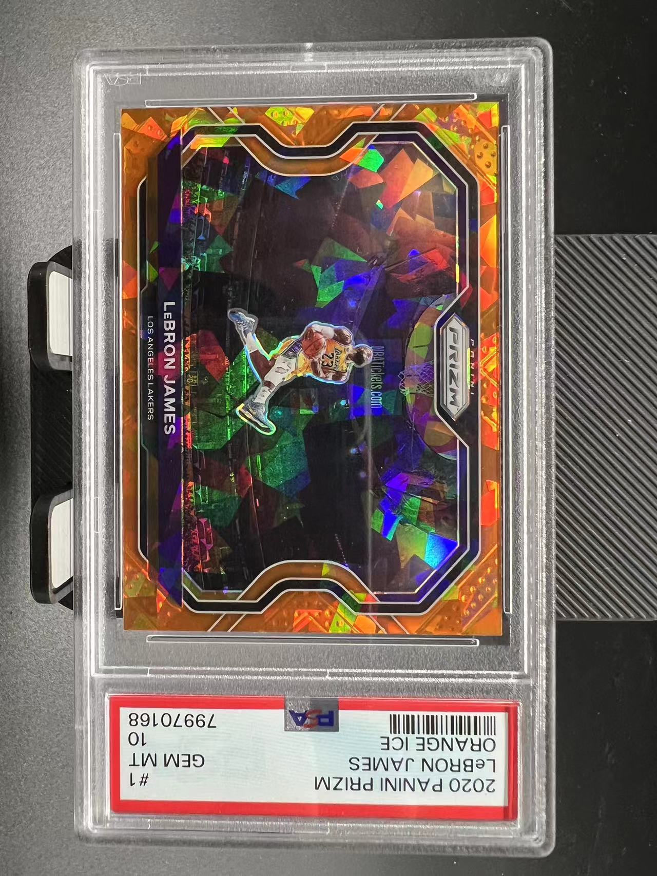 2020-21 Panini Prizm LeBron James 【KAKA拍卖】PZ系列 湖人 勒布朗 詹姆斯 老詹 剪刀脚 橙碎冰 ...