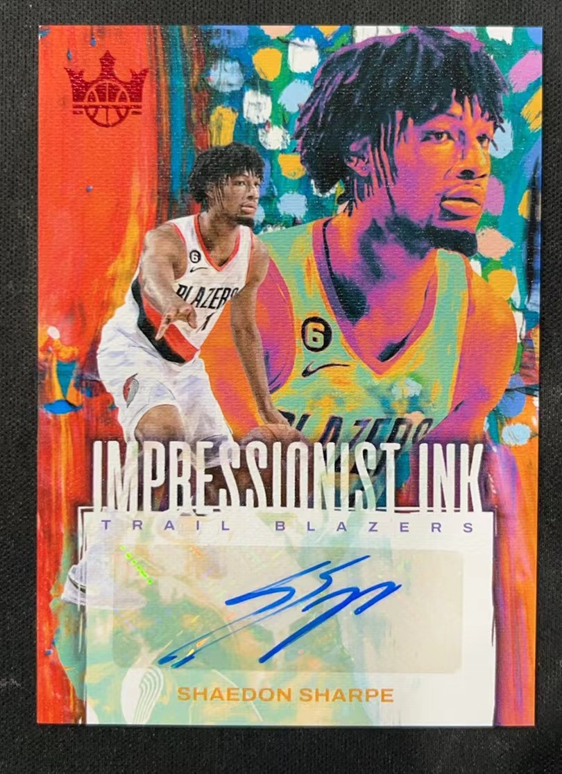 【长安代卖】2023-24 Court Kings 油画 开拓者 Shaedon Sharpe 谢登夏普 签字 Impressionist ...