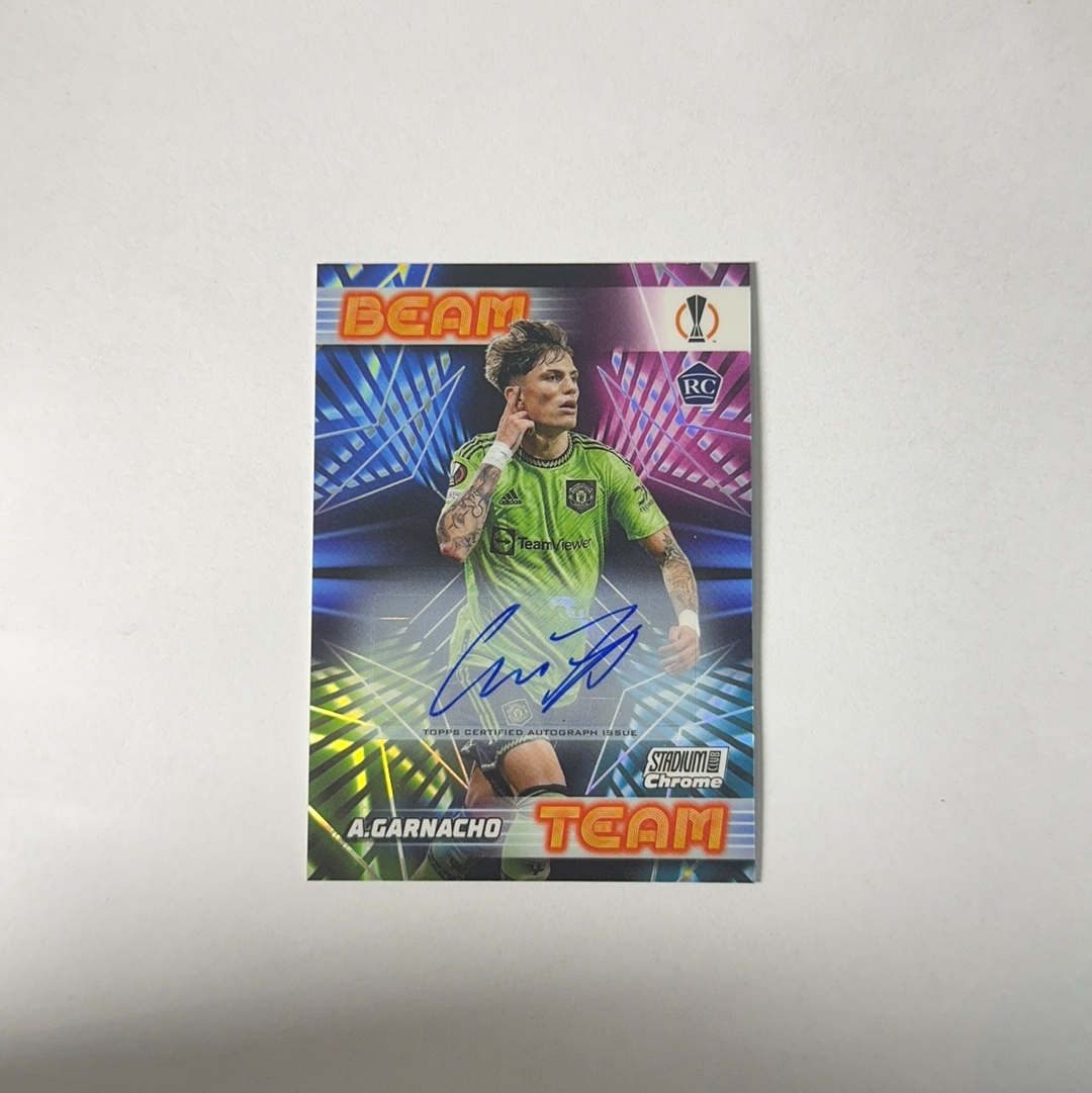 2023 Topps Stadium Club Chrome Alejandro Garnacho 英超 曼联 曼彻斯特联 阿根廷 亚历杭德罗 ...