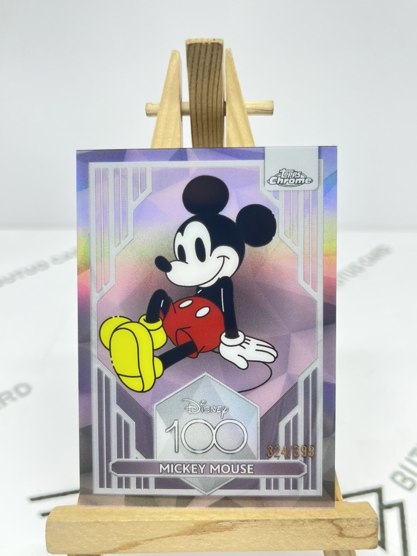 2023 Topps Disney Chrome MICKEY MOUSE 米奇 米老鼠 324/399编 粉折 元年 迪士尼100周年系列 ...