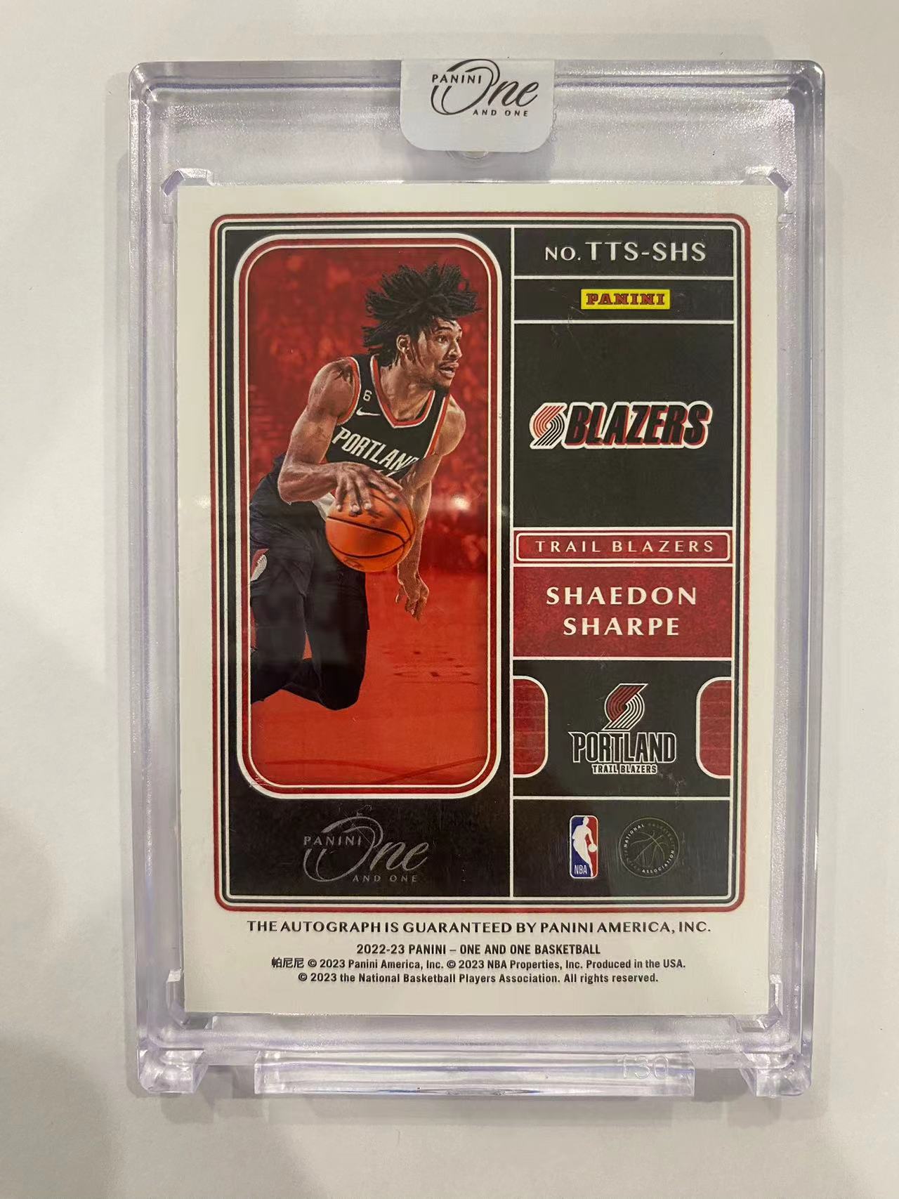 2022-23 Panini One and One Shaedon Sharpe RC LS7拍卖 开拓者 新秀 谢登 夏普 10/10 低 ...