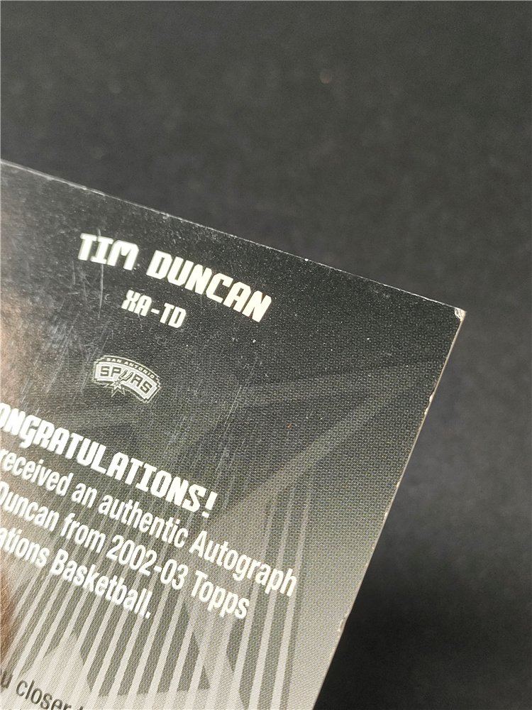 【LA拍卖精品】2002-03 Topps Xpectations Tim Duncan 蒂姆 邓肯 马刺名宿 石佛 历史第一大前 75大超巨 ...