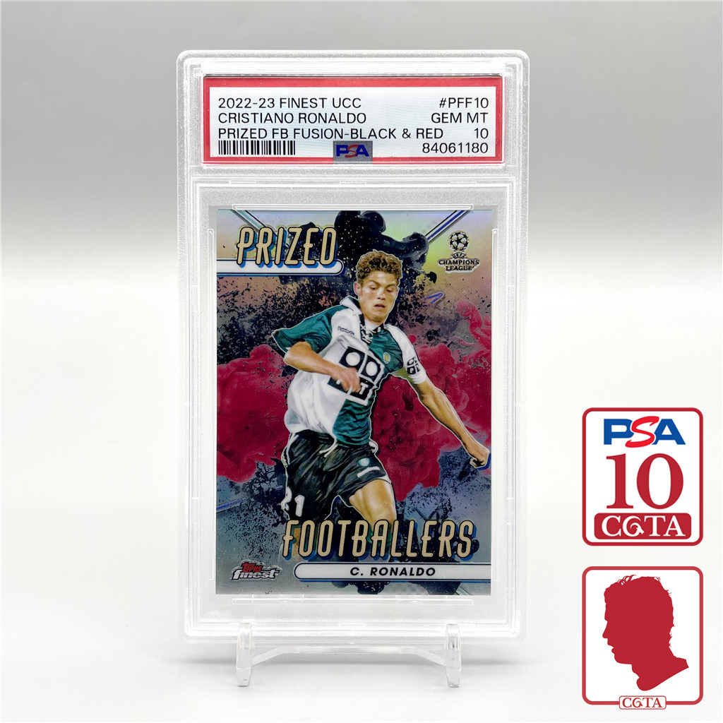 【CGTA越秀山P10专区】2022-23 Topps 欧冠Finest 葡萄牙体育 C罗 大比例 黑红泼墨 Prized ...