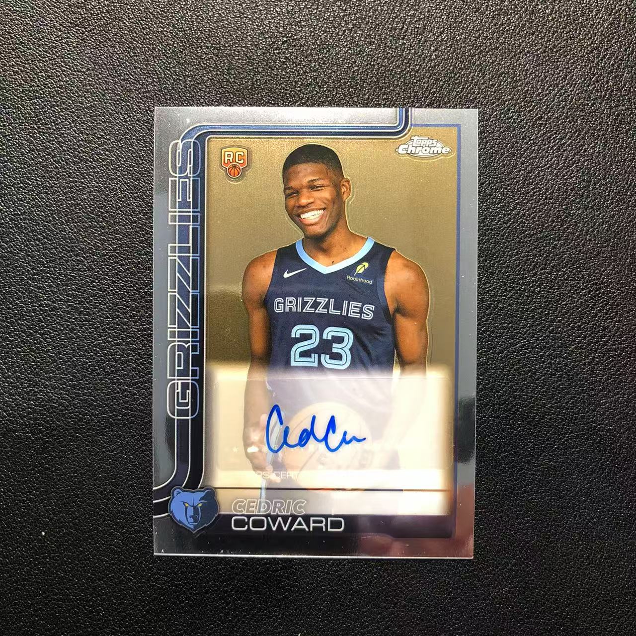 2025 Topps Chrome Cedric Coward RC 塞德里克 考沃德 Base签 签字 灰熊 RC新秀 篮球元年TC 卡品如 ...