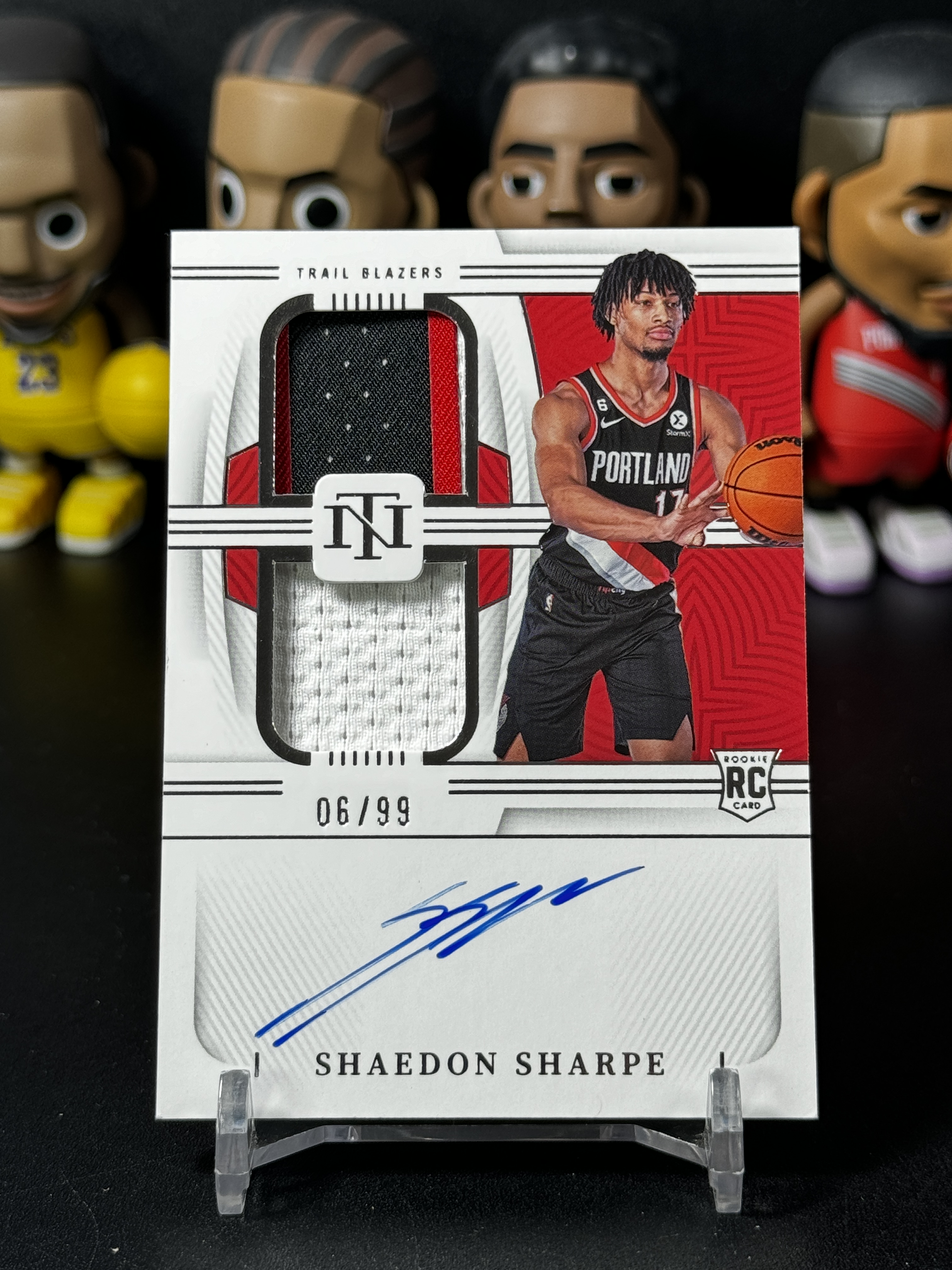 【喷子拍卖】2022-23 Panini National Treasures Shaedon Sharpe 国宝 开拓者 谢登 夏普 RC ...