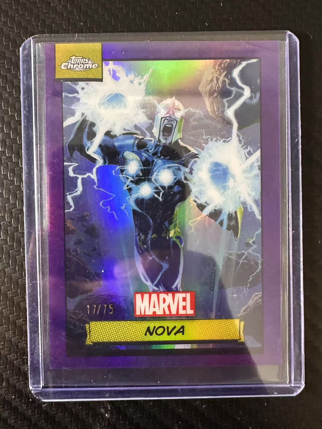 2024 Topps Marvel (MCU) 漫威 Chrome 元年 【十点代拍】 17/75编 紫折射 新星 Nova #143 ...