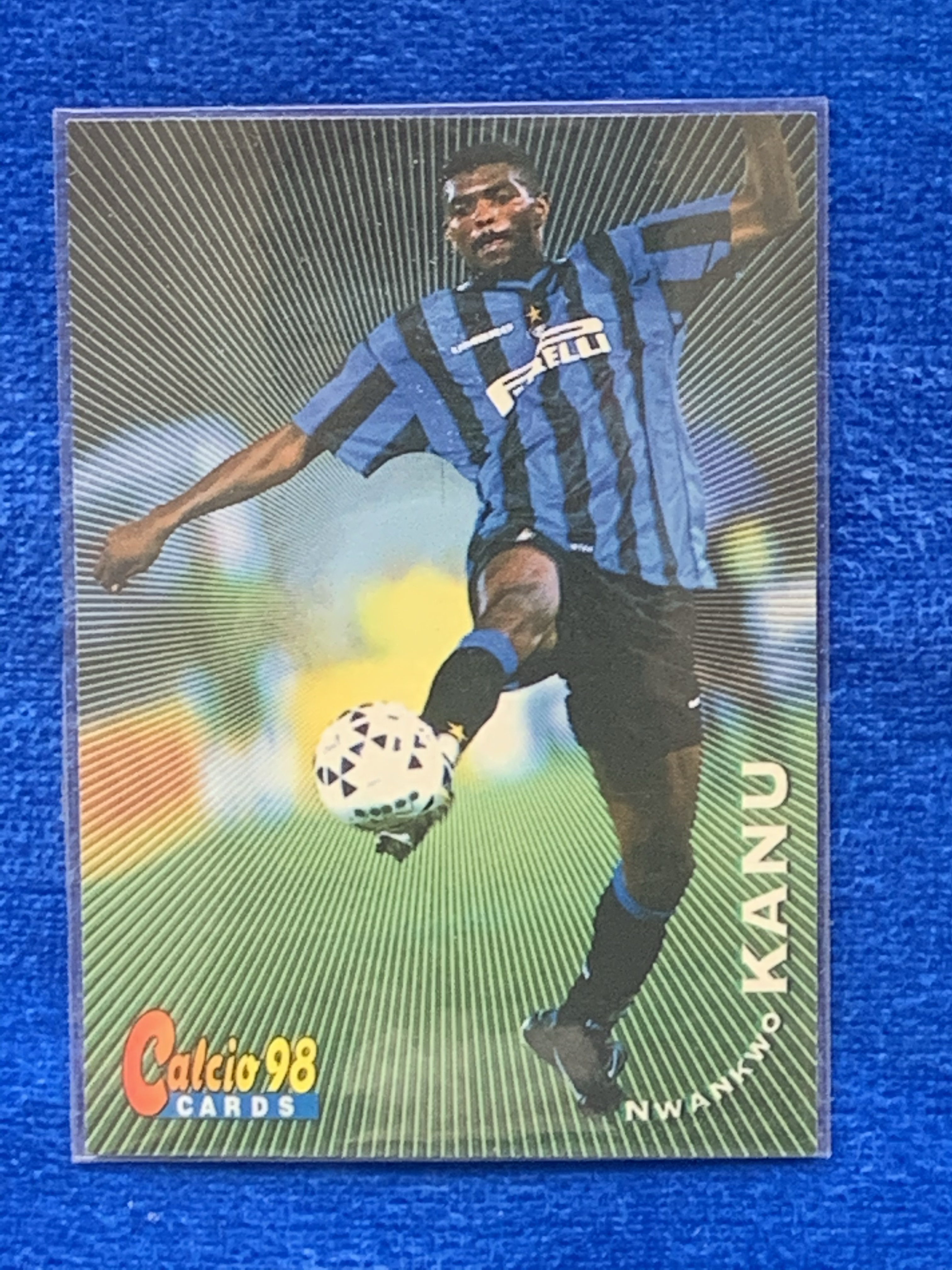 1998 Panini Calcio Nwankwo Kanu 帕尼尼意甲 国际米兰Inter 卡努 奥运会冠军 Ajax欧冠冠军 阿森纳 ...